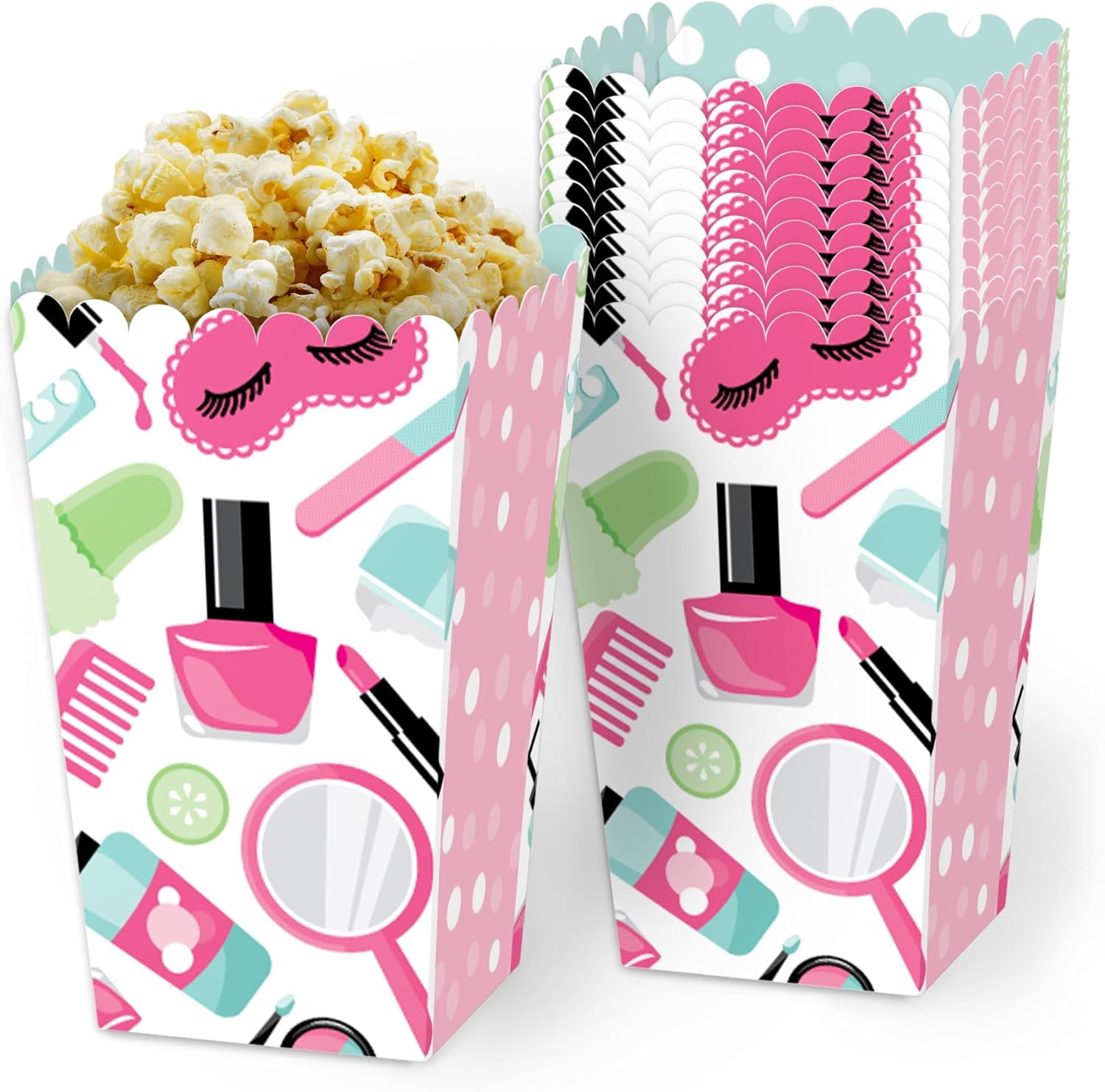 Big Dot of Happiness Spa Day Popcorn - Boxes - Girls Makeup Party ...