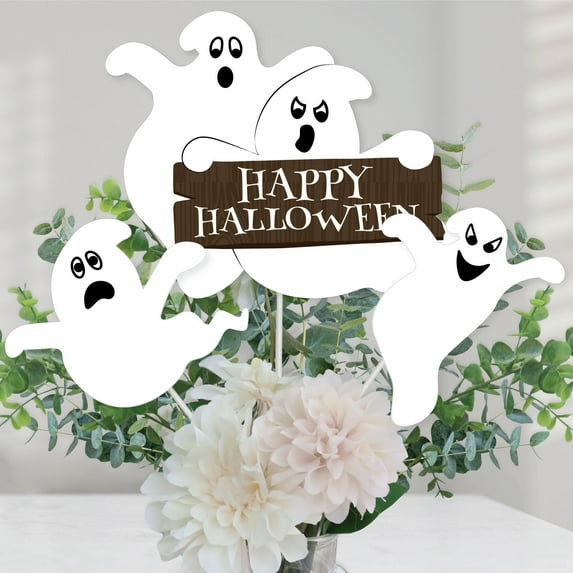 Big Dot of Happiness Spooky Ghost - Halloween Party Centerpiece Sticks ...