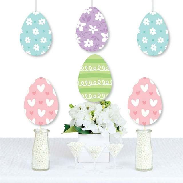 Big Dot of Happiness Spring Easter Bunny - Egg Decorations DIY Happy ...