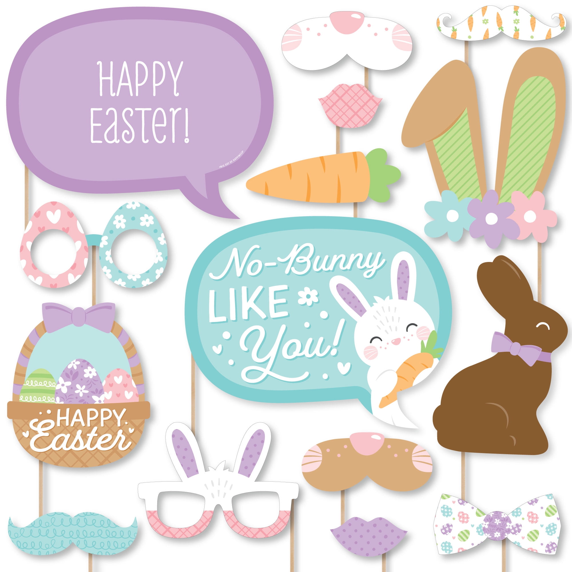 Big Dot of Happiness Spring Easter Bunny - Happy Easter Party Photo ...