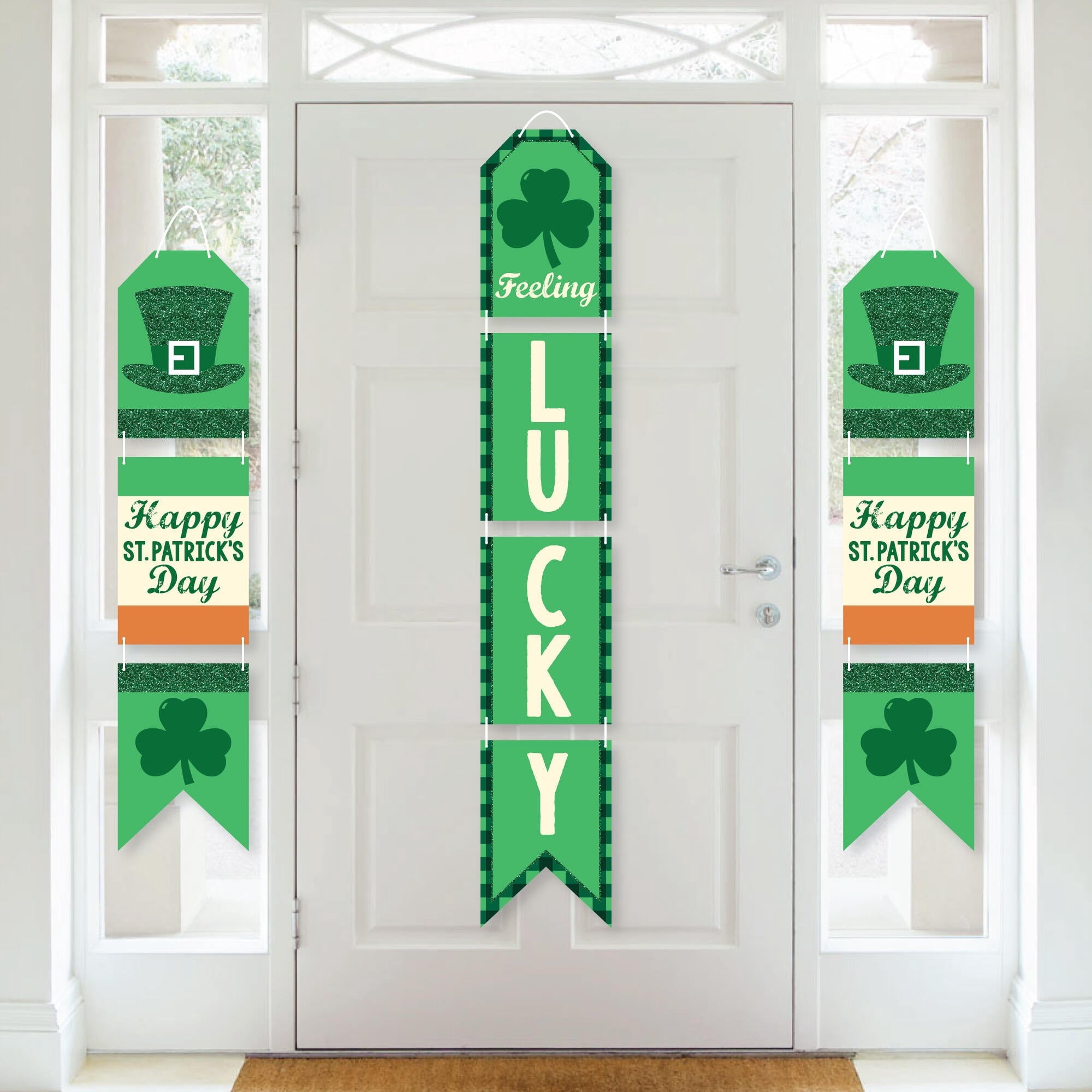Big Dot of Happiness St. Patrick's Day - Hanging Vertical Paper Door ...