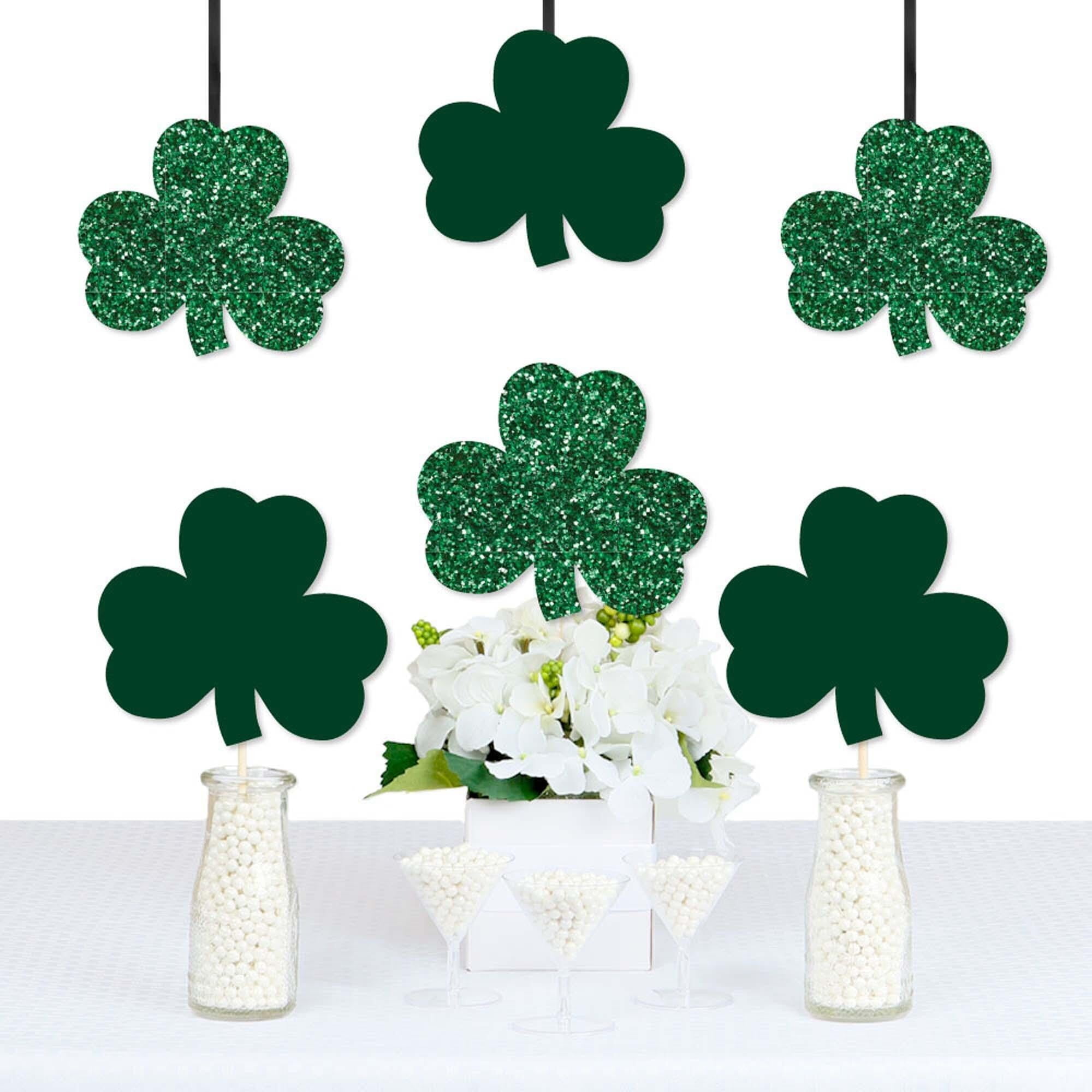 Big Dot of Happiness St. Patrick's Day - Shamrock Decorations DIY Saint ...