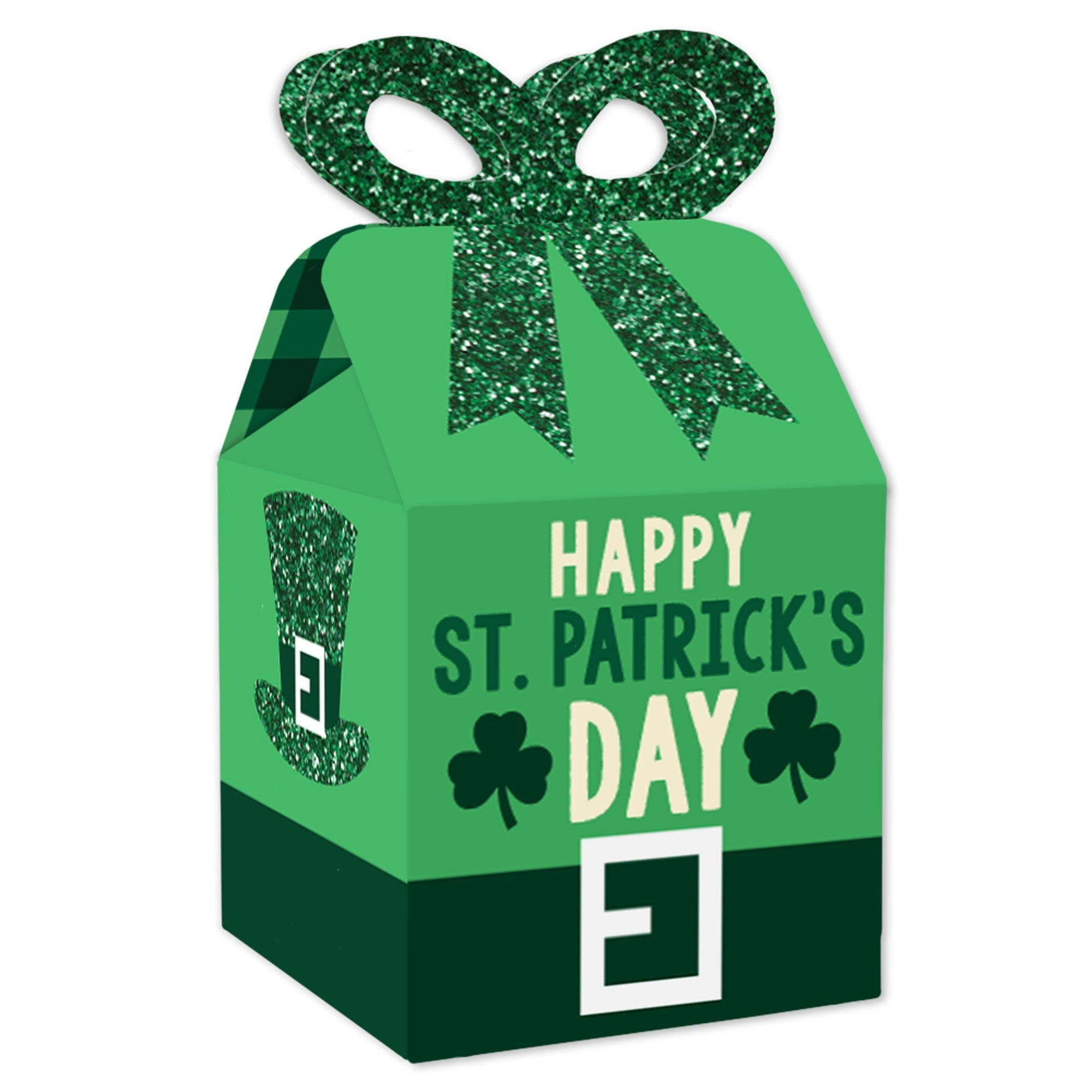 Big Dot of Happiness St. Patrick's Day - Square Favor Gift Boxes ...