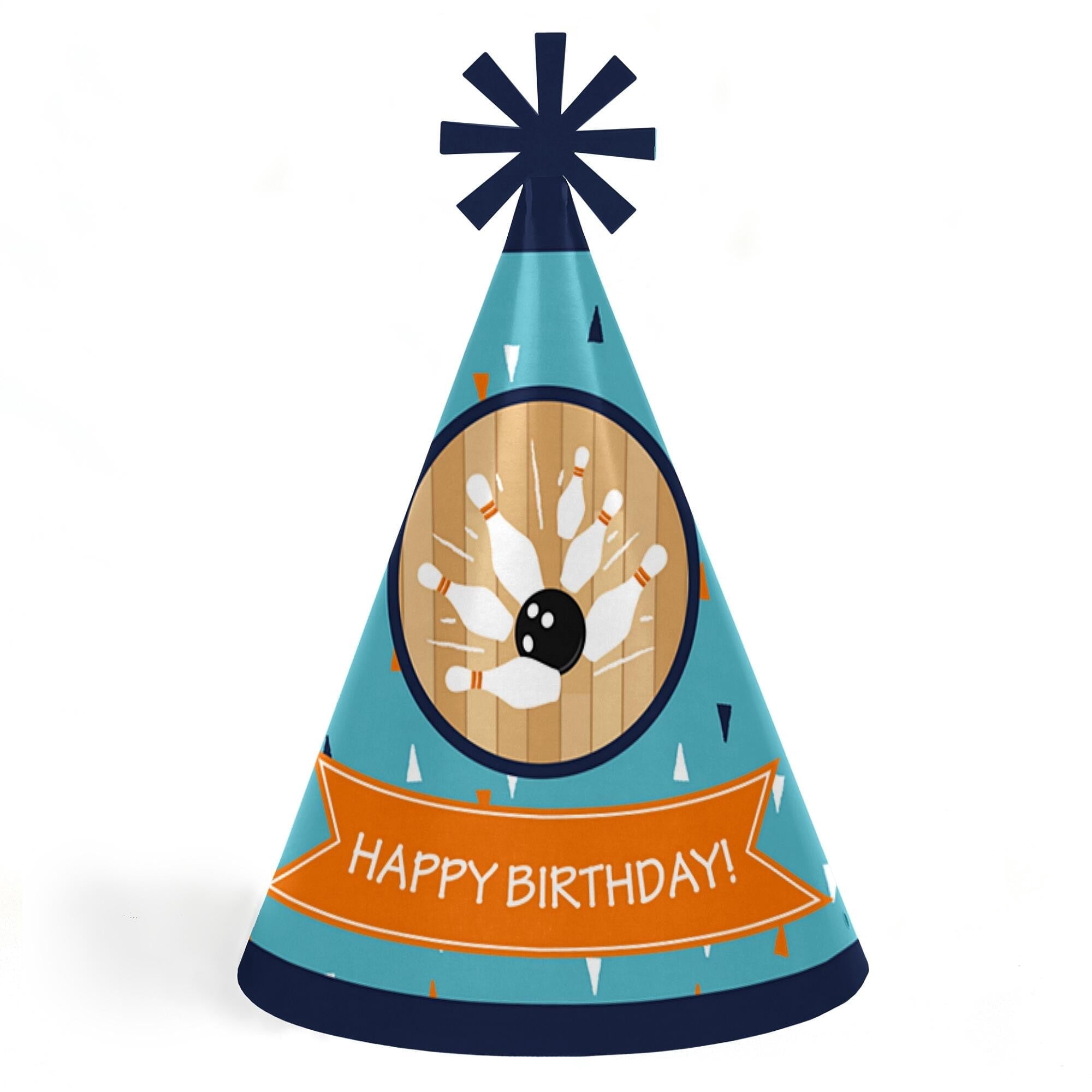 Big Dot of Happiness Strike Up the Fun - Bowling - Cone Happy Birthday ...
