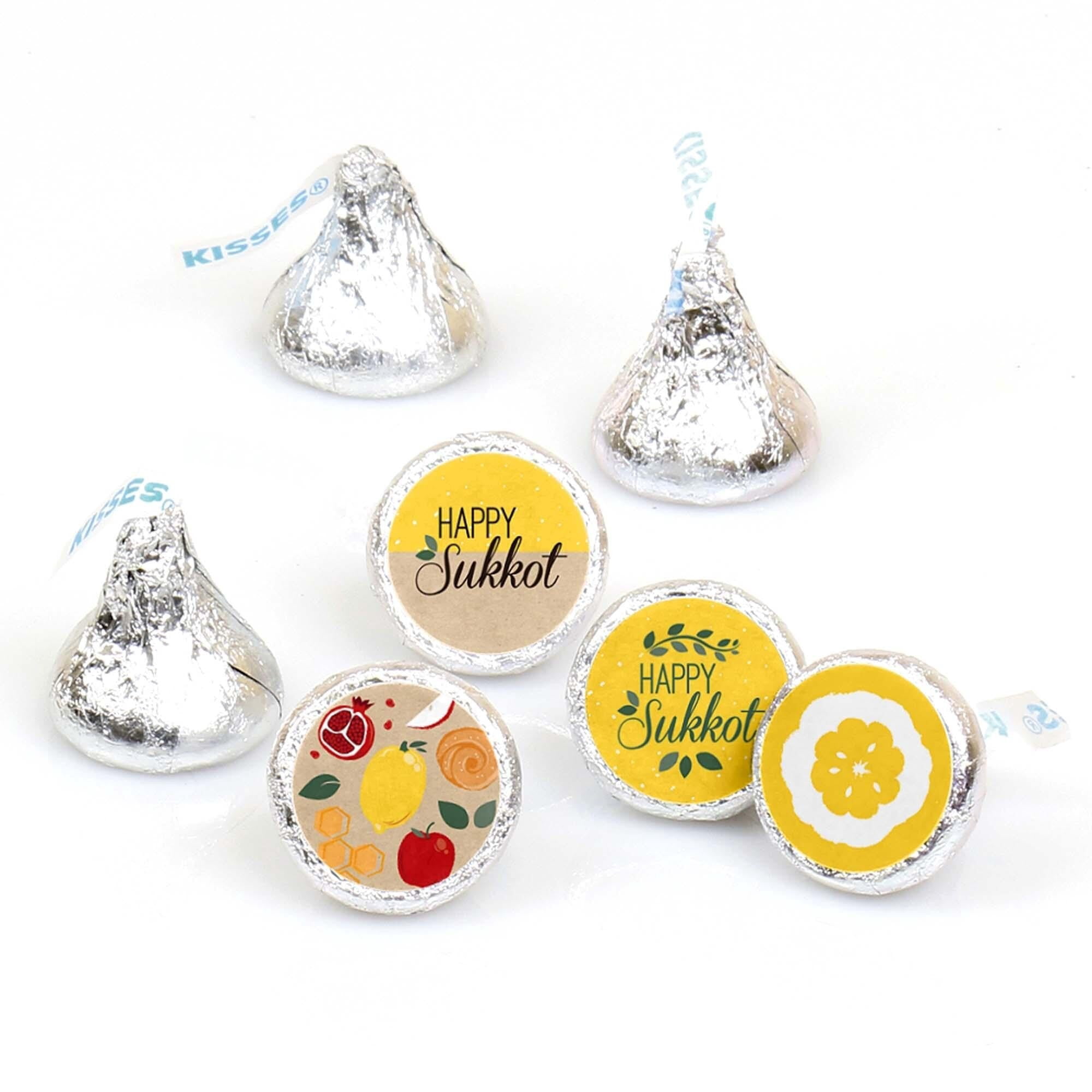 Big Dot of Happiness Sukkot - Sukkah Holiday Round Candy Sticker Favors ...