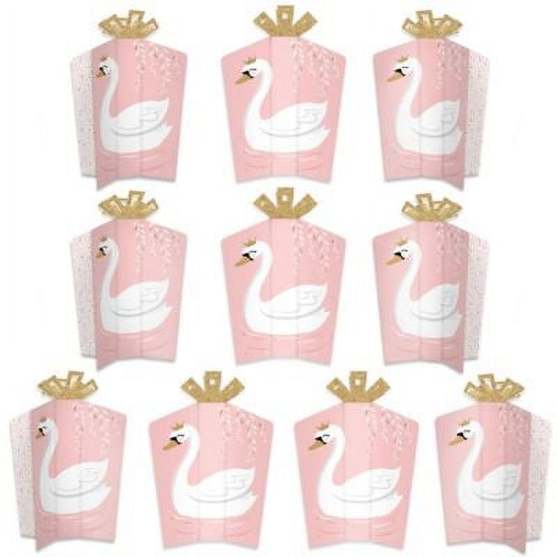 Big Dot of Happiness Swan Soiree - Table Decorations - White Swan Baby ...