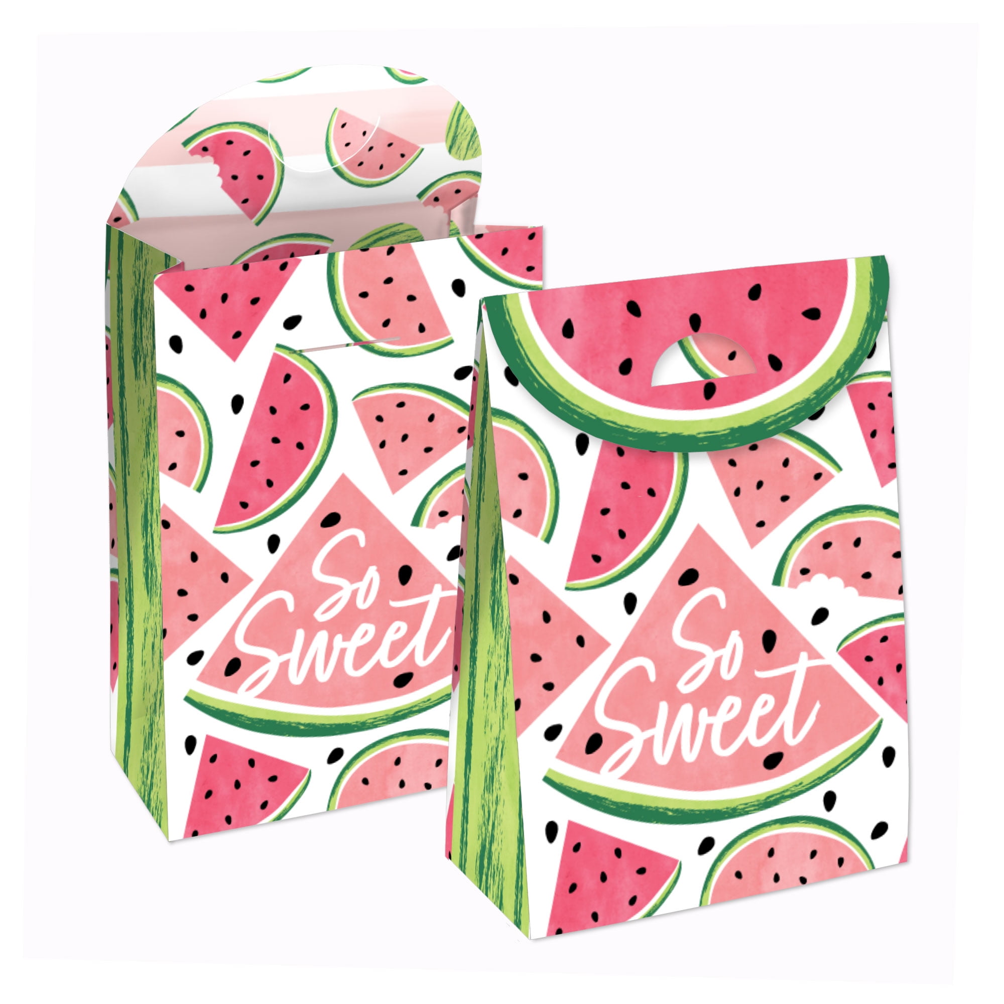 Big Dot of Happiness Sweet Watermelon - Fruit Gift Favor Bags - Party ...