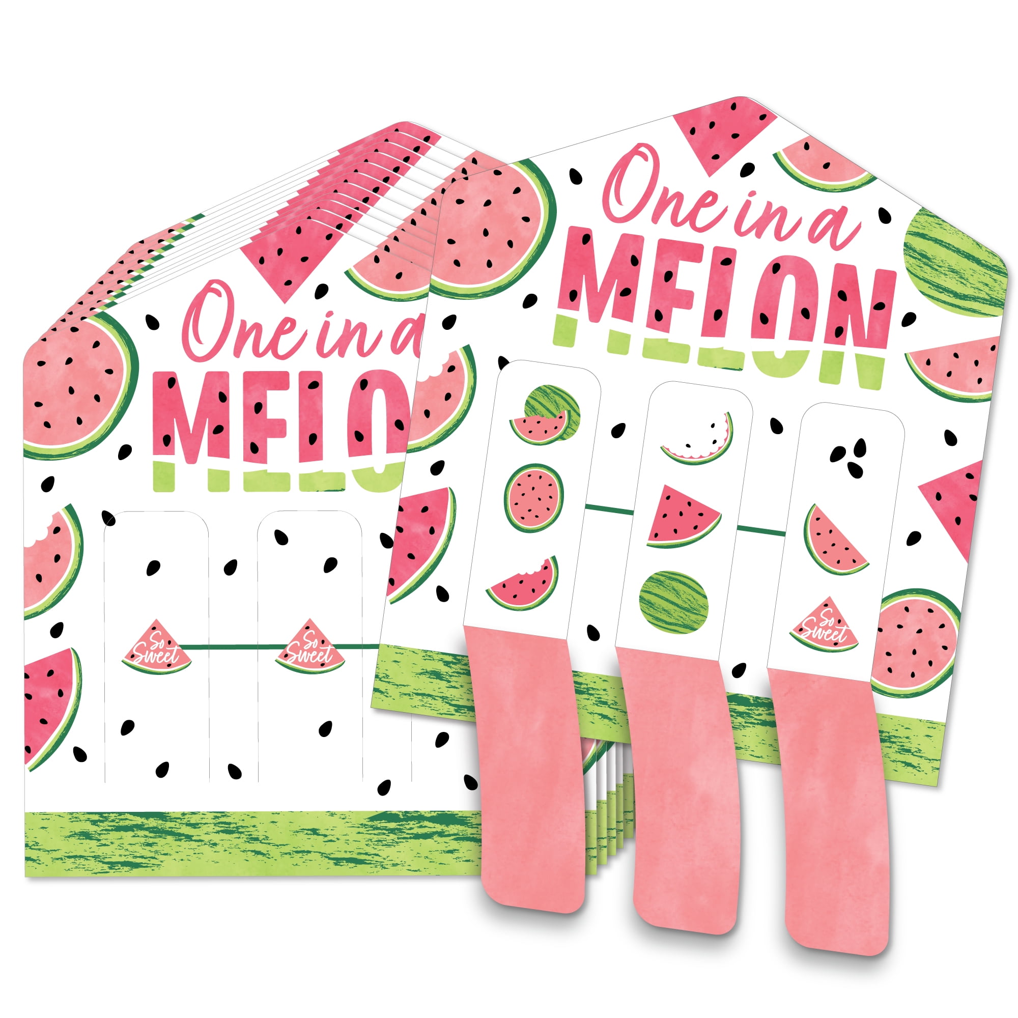 Big Dot of Happiness Sweet Watermelon - Fruit Party Game Pickle Cards ...