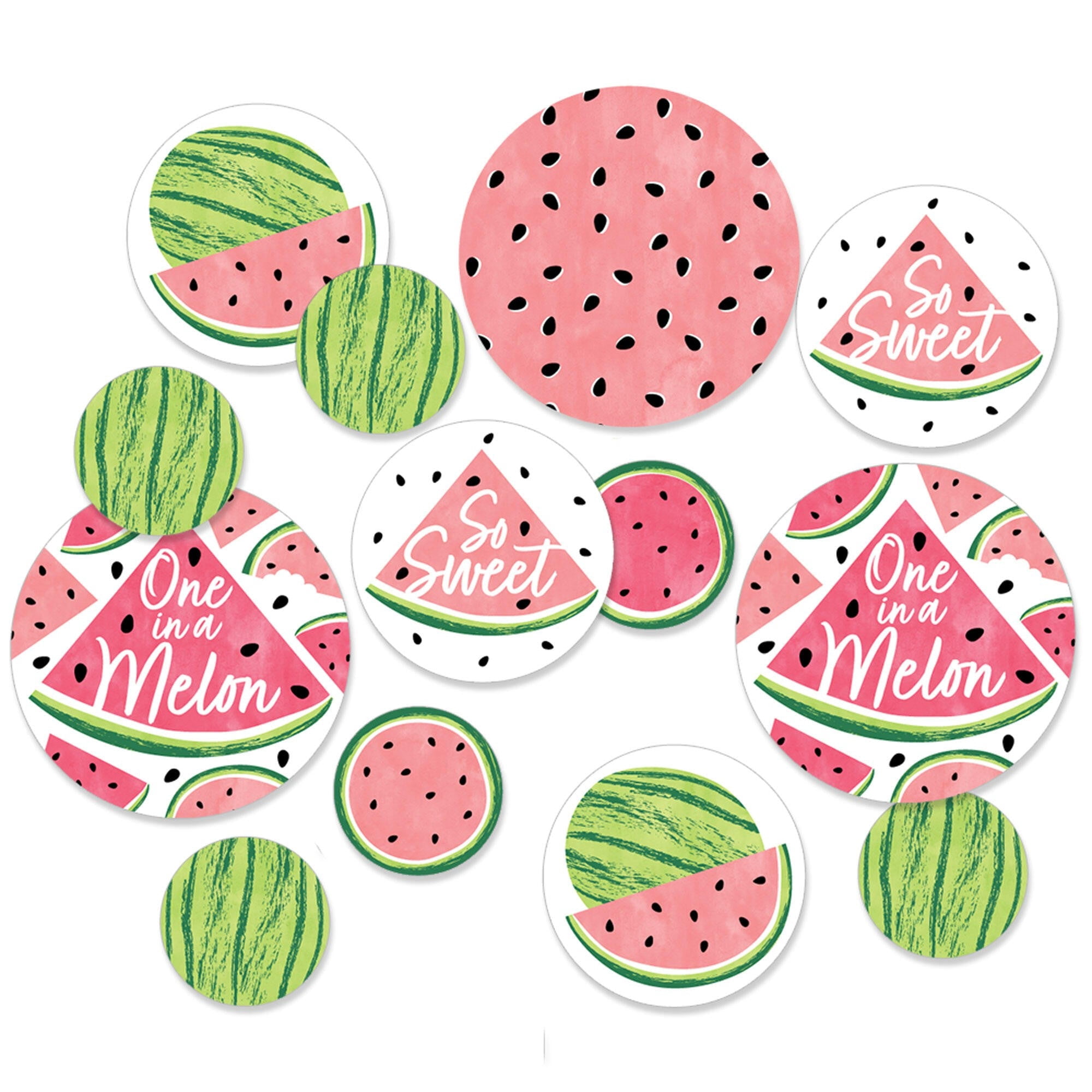 Big Dot of Happiness Sweet Watermelon - Fruit Party Giant Circle ...