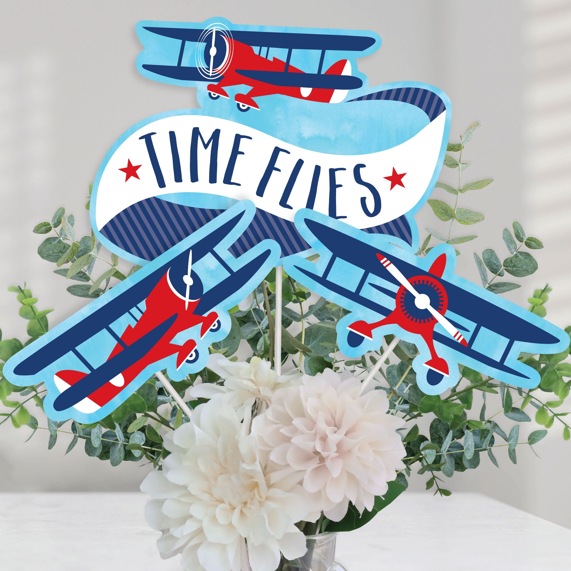Big Dot of Happiness Taking Flight - Airplane - Vintage Plane Baby ...