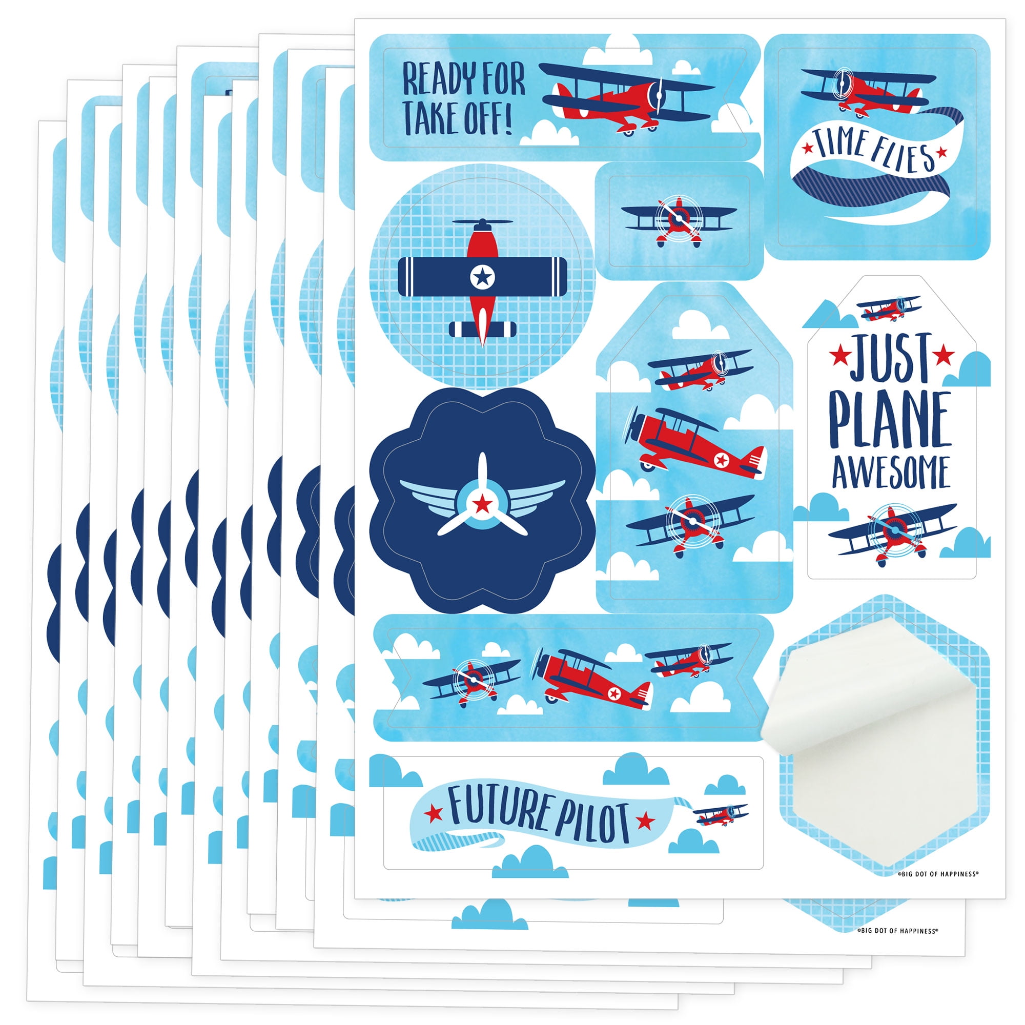 Big Dot of Happiness Taking Flight - Airplane - Vintage Plane Baby ...