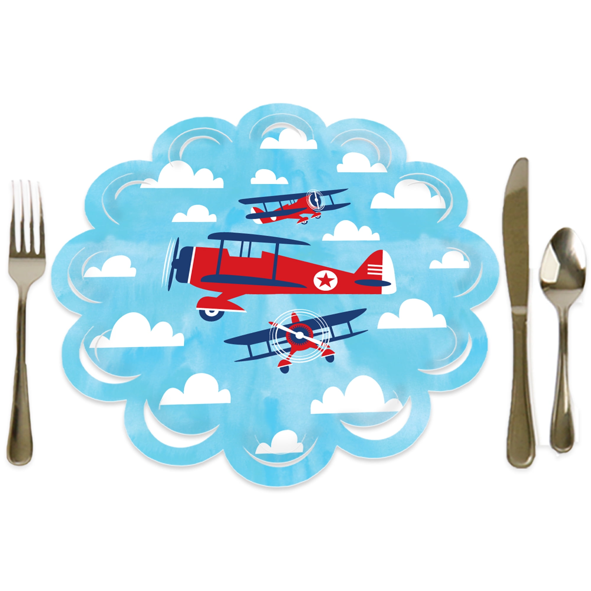 Big Dot of Happiness Taking Flight - Airplane Vintage Plane Baby Shower ...