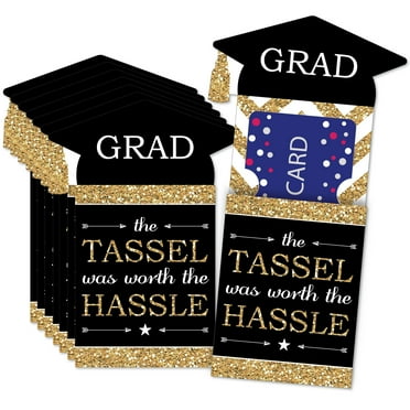 Big Dot of Happiness Tassel Worth The Hassle - Gold - DIY Graduation ...