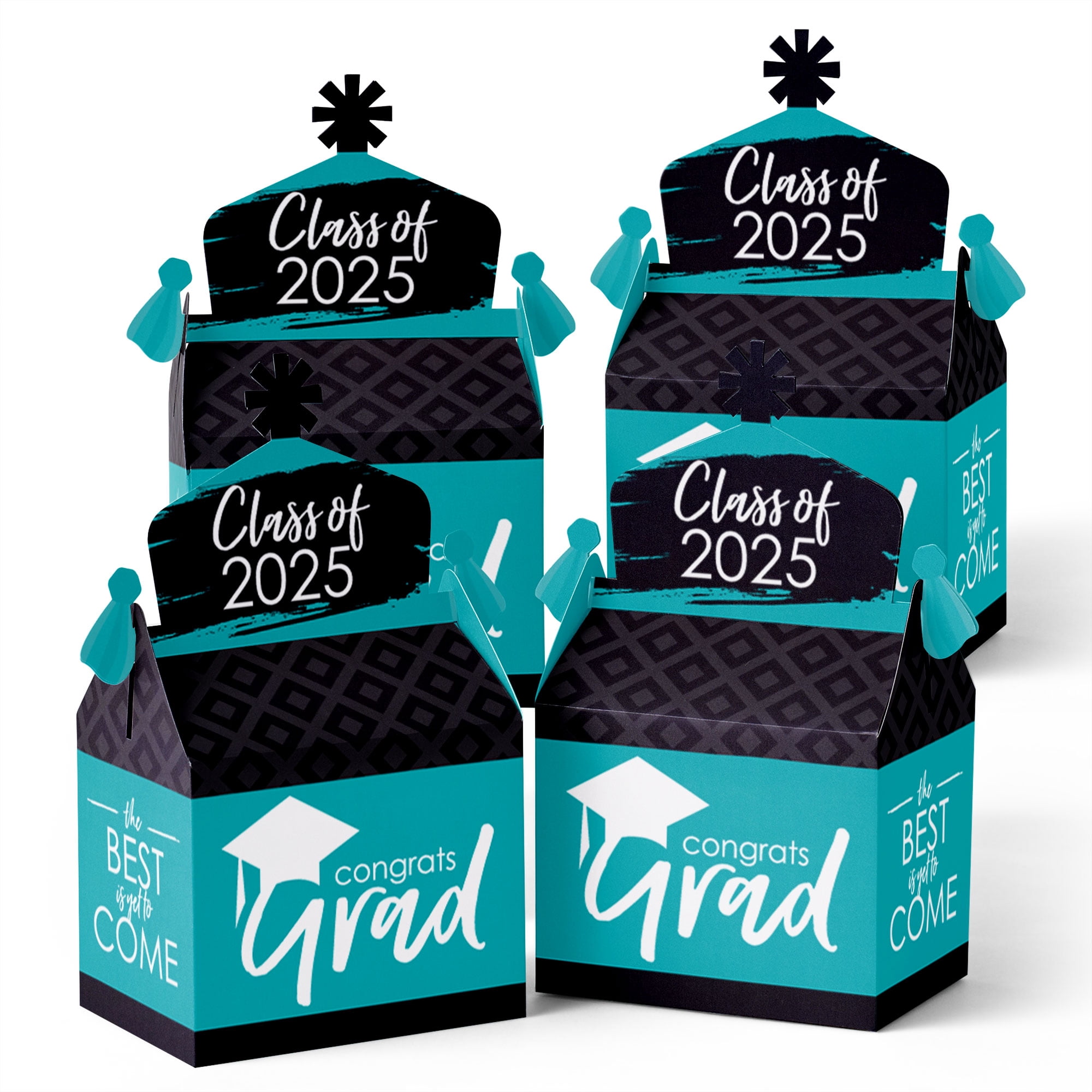 Big Dot of Happiness Teal Grad - Best is Yet to Come - Treat Box Party ...