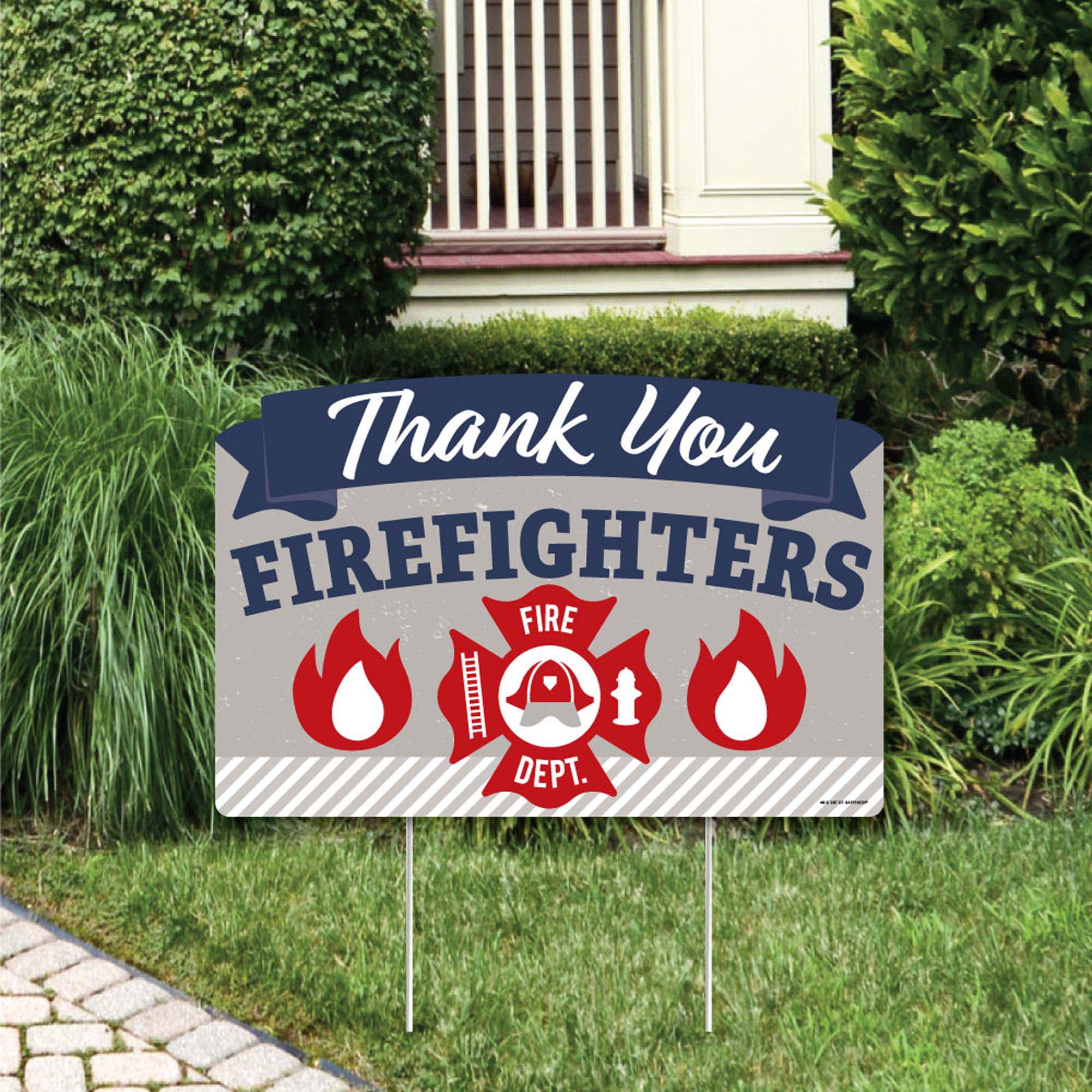 Big Dot of Happiness Thank You Firefighters - First Responders ...