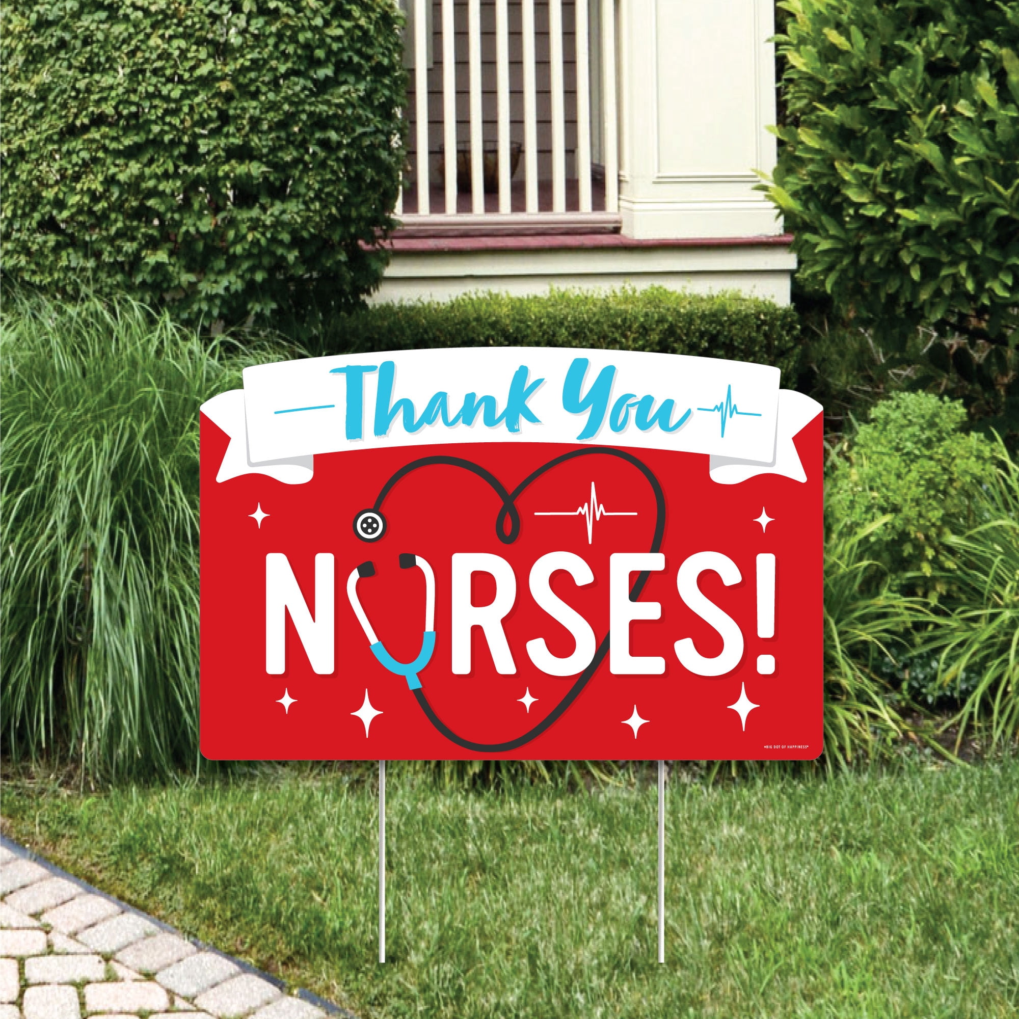 Big Dot of Happiness Thank You Nurses - Nurse Appreciation Week Yard ...