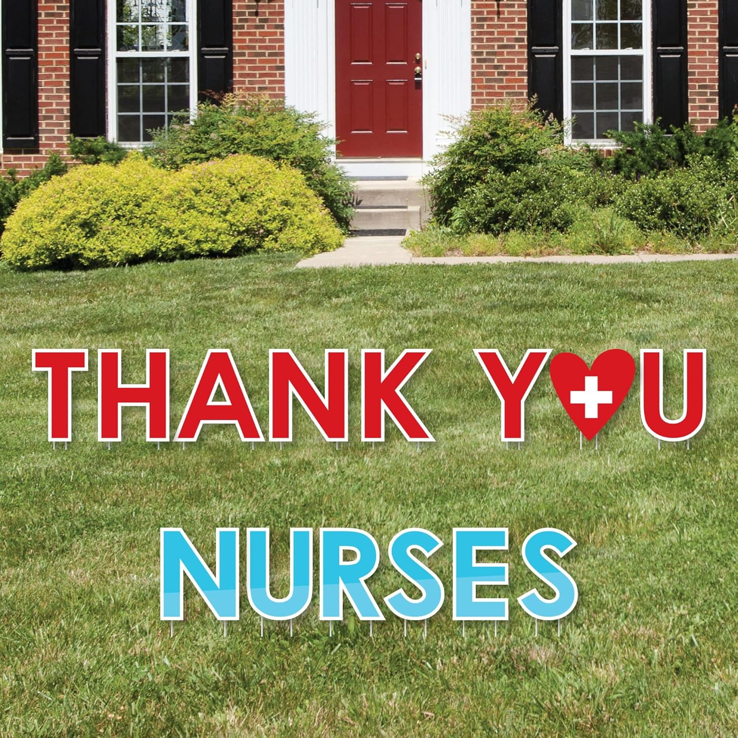 Big Dot of Happiness Thank You Nurses - Yard Sign Outdoor Lawn ...