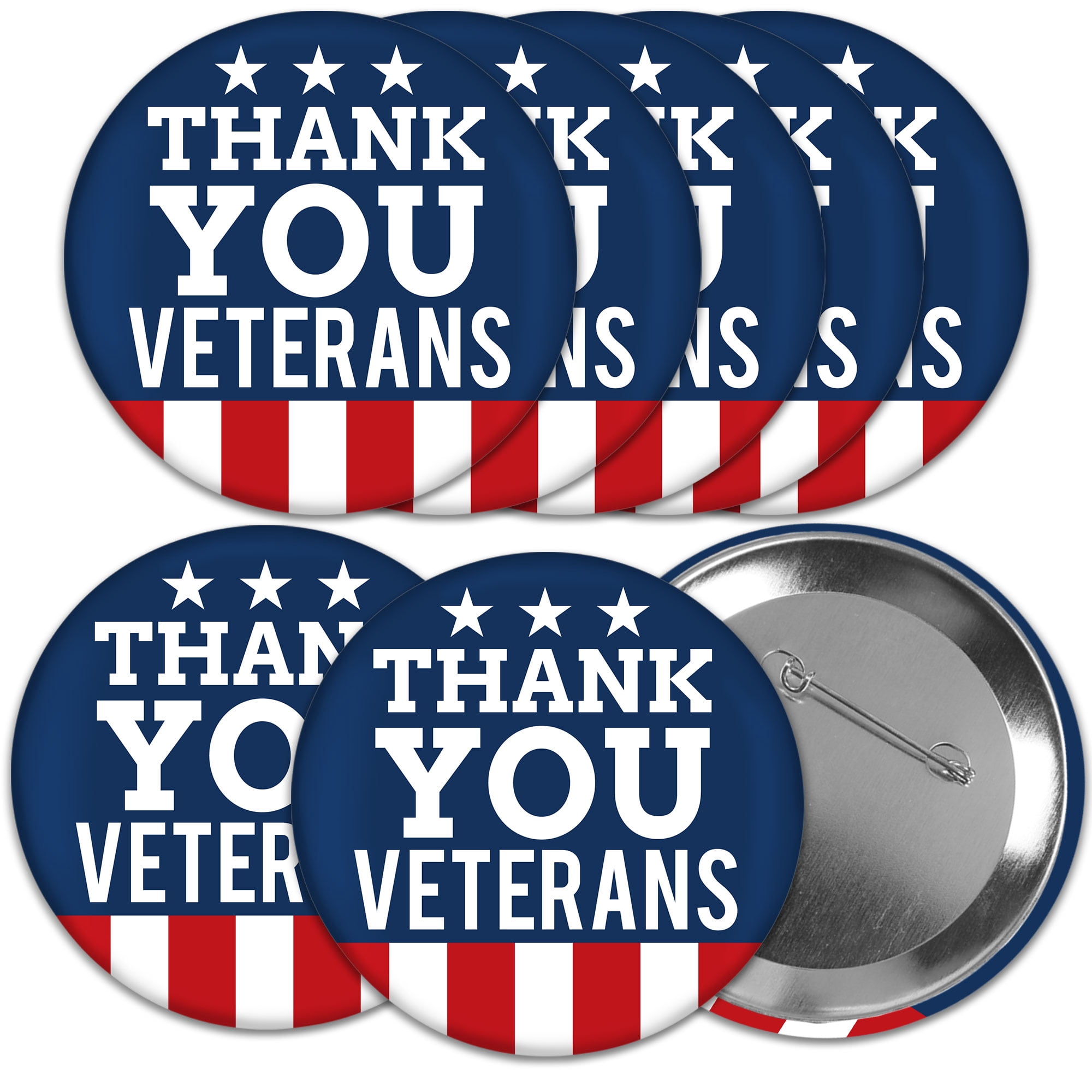 Big Dot of Happiness Thank You Veterans - 3 inch Support Our Troops ...