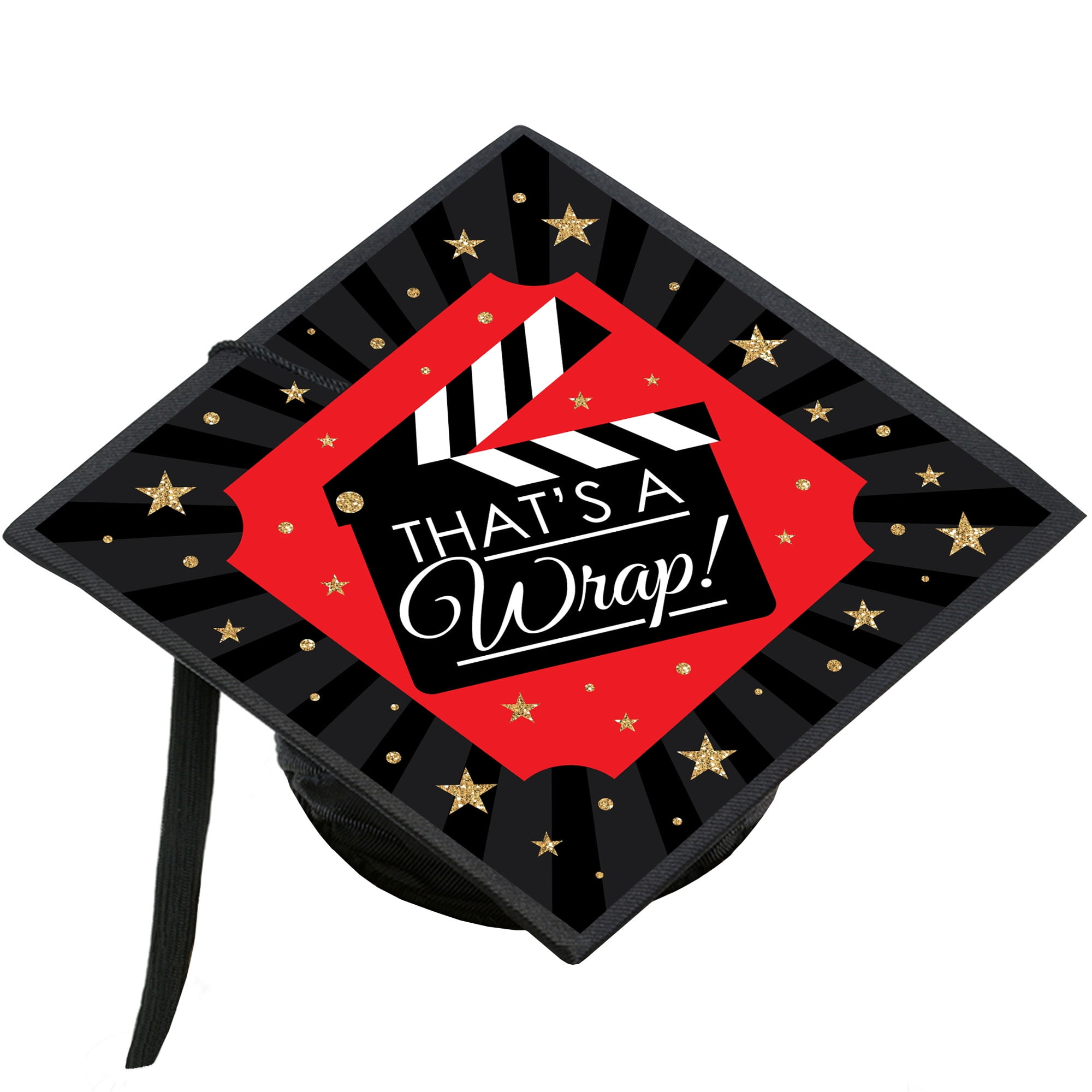 Big Dot of Happiness That’s a Wrap - Movie Graduation Cap Decorations Kit - Grad Cap Cover ...