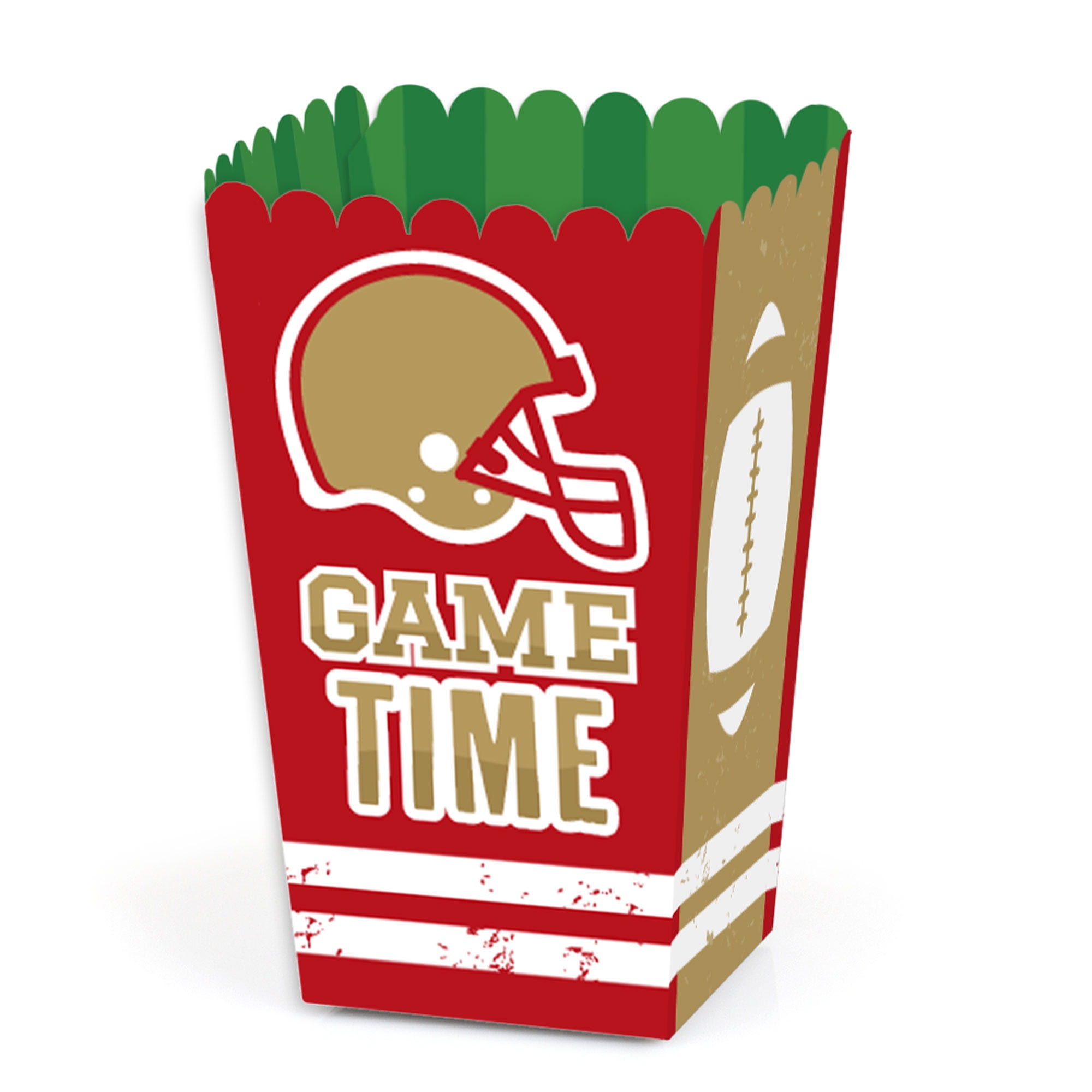 Big Dot of Happiness The Big Game - Red and Gold - Football Party Favor ...