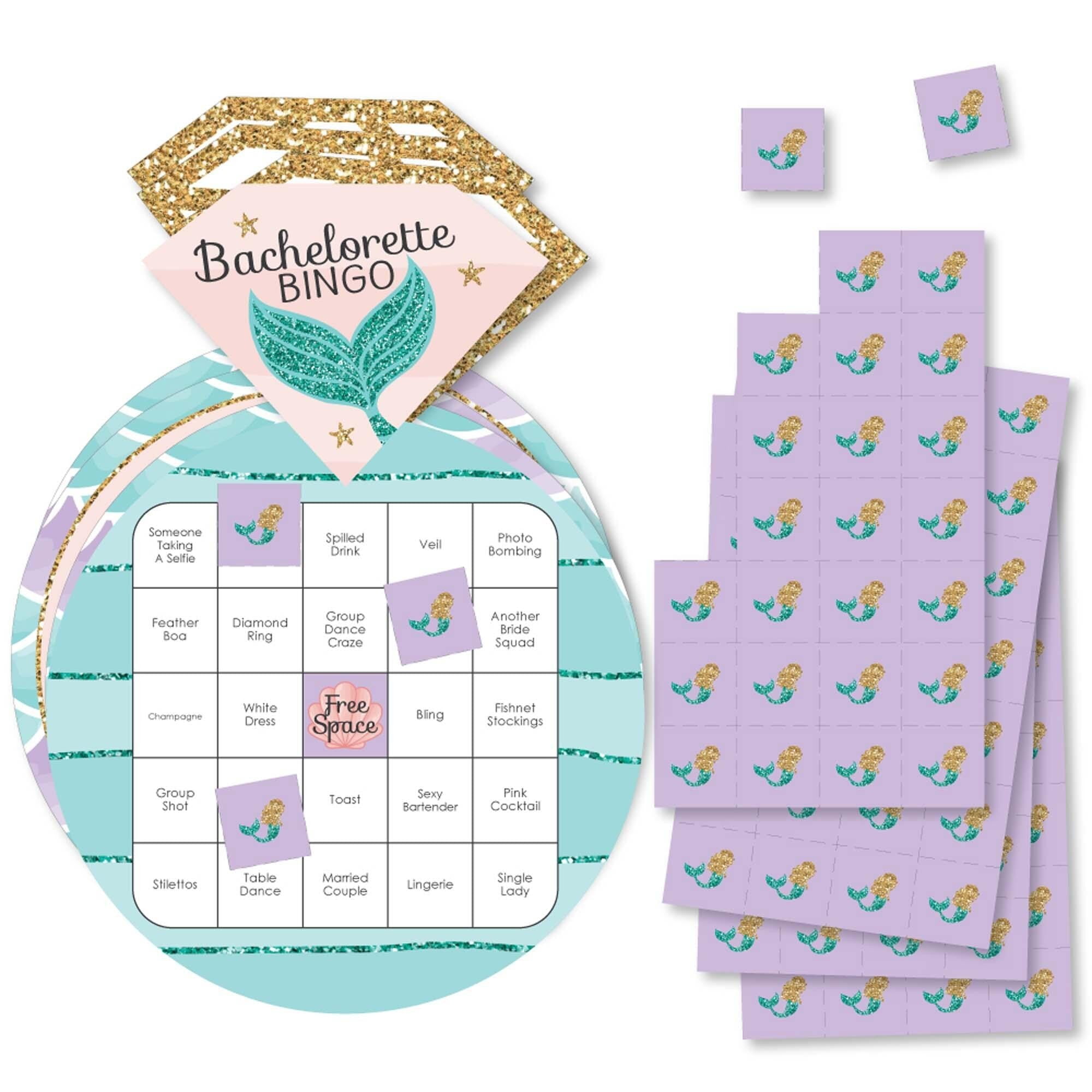 Big Dot of Happiness Trading the Tail for a Veil - Bar Bingo Cards and ...
