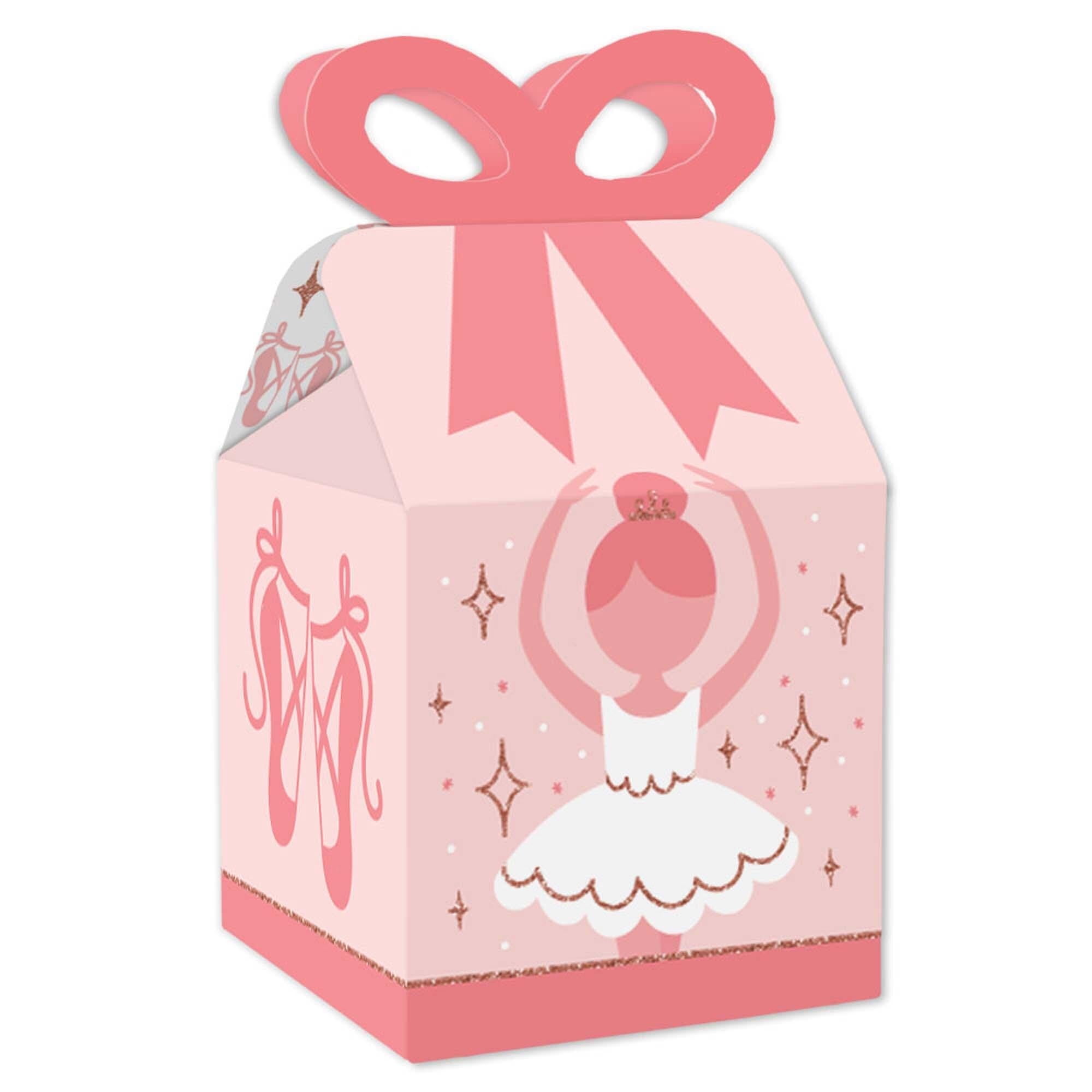 Big Dot of Happiness Tutu Cute Ballerina - Square Favor Gift Boxes ...