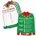 Big Dot of Happiness Ugly Sweater Activity Duo Games - 2-in-1 Holiday ...