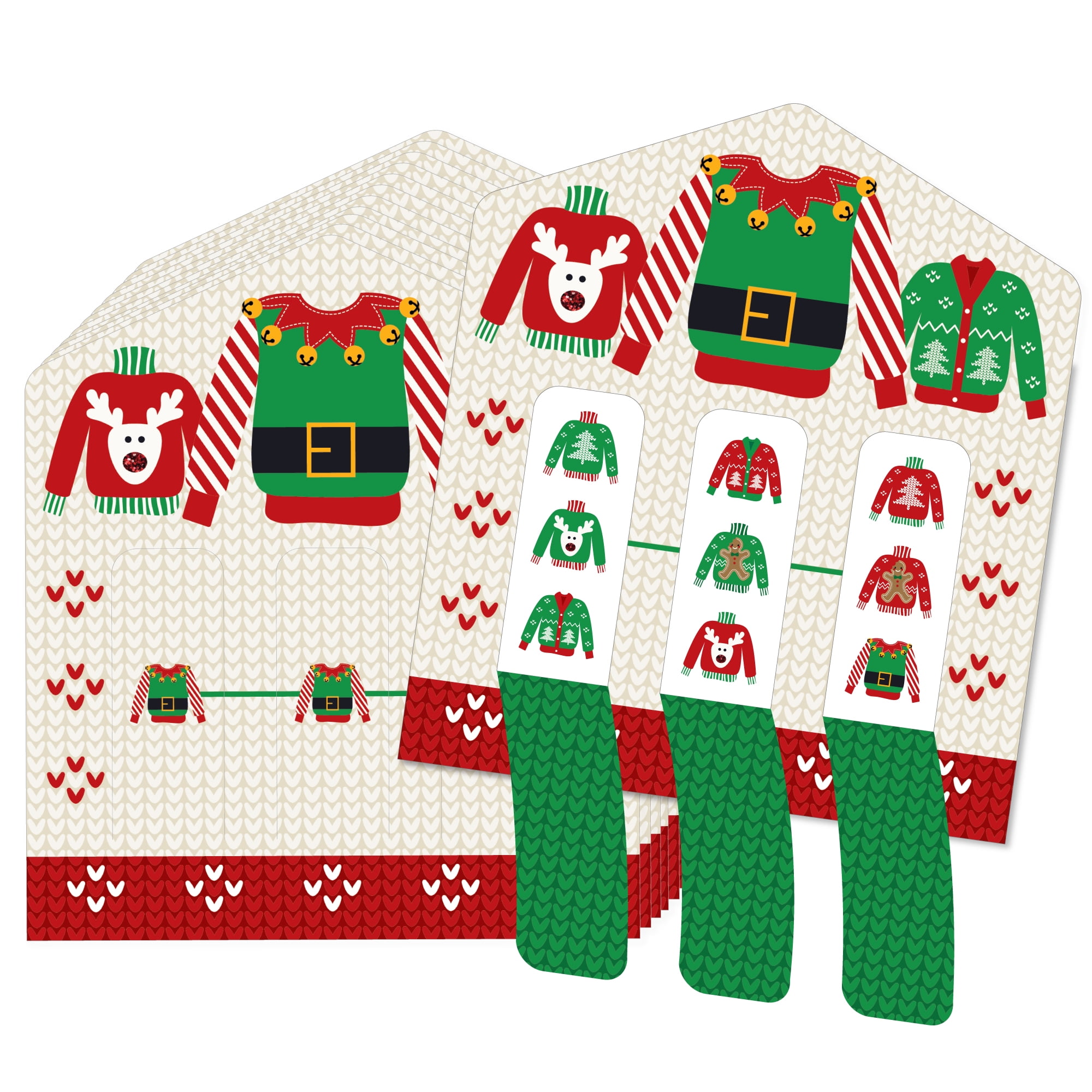 Big Dot of Happiness Ugly Sweater - Holiday and Christmas Party Game ...