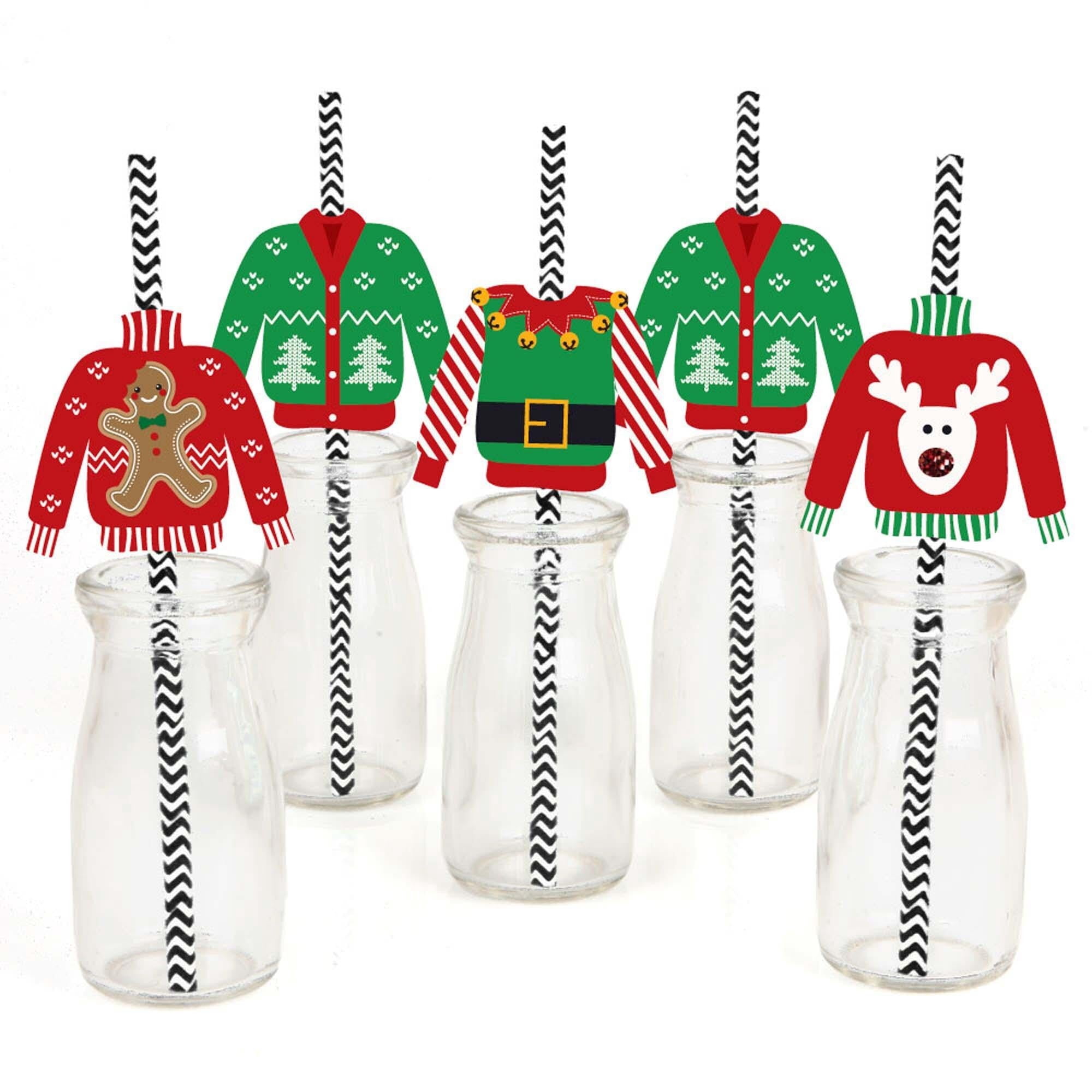 Big Dot of Happiness Ugly Sweater - XMAS Drinking Tree, Holiday ...