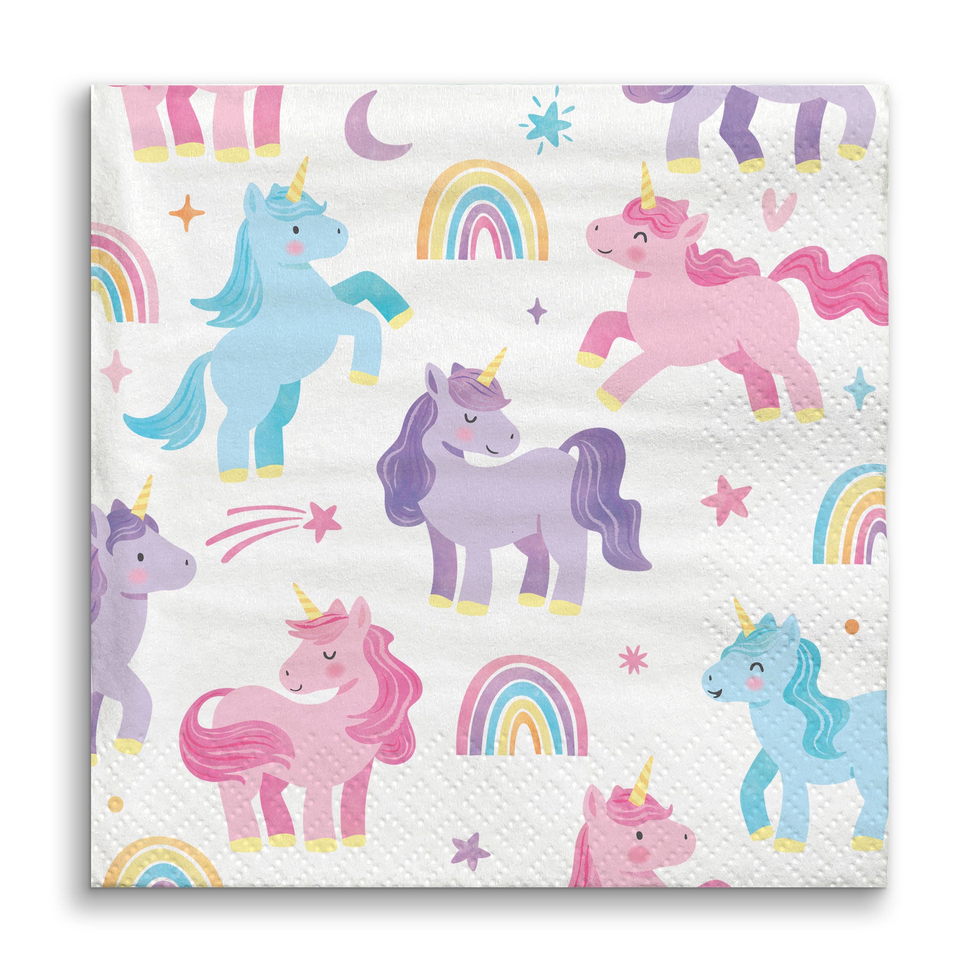 Big Dot of Happiness Unicorn Napkins, Rainbow Birthday Party Decor ...