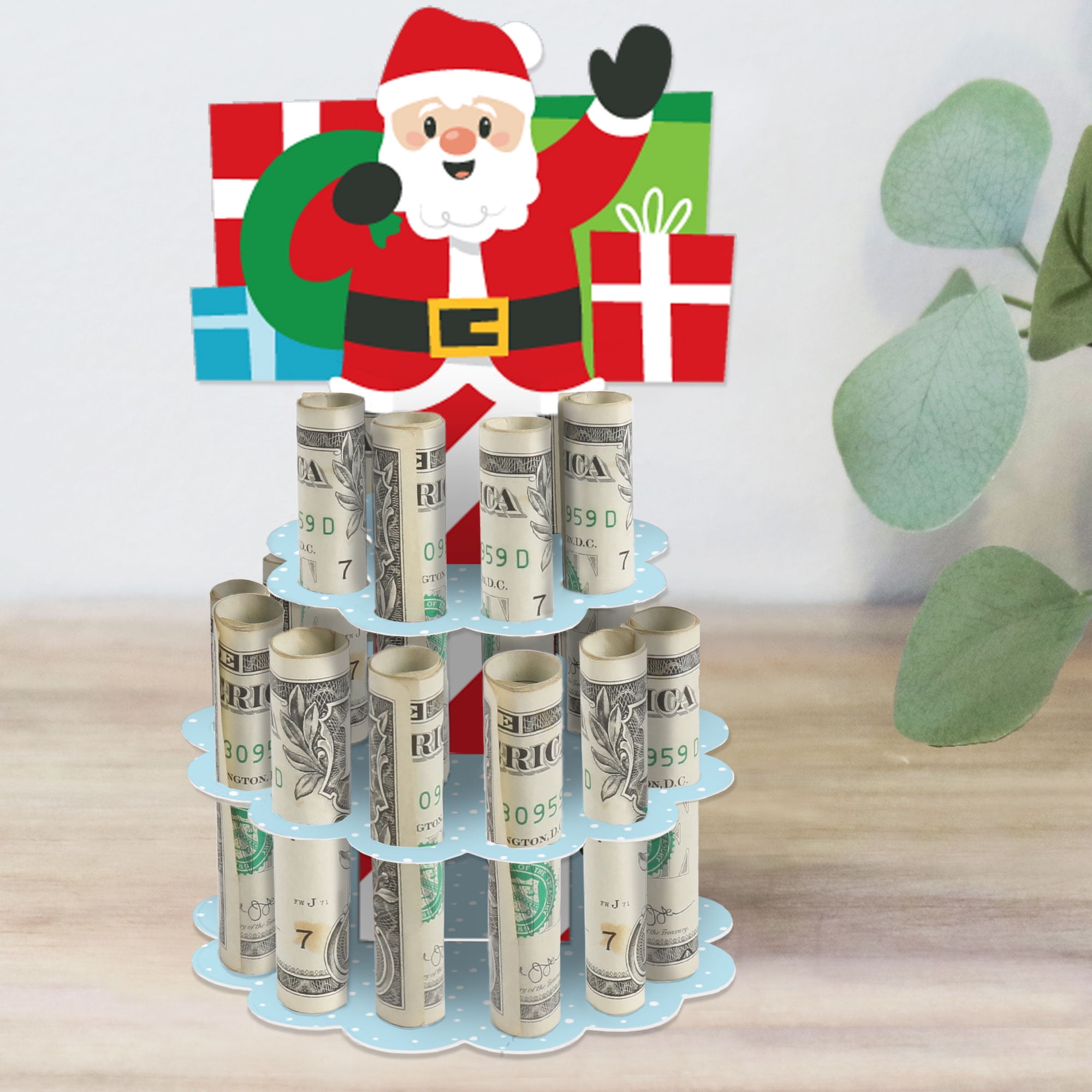 Big Dot of Happiness Very Merry Christmas - DIY Santa Cash Holder ...