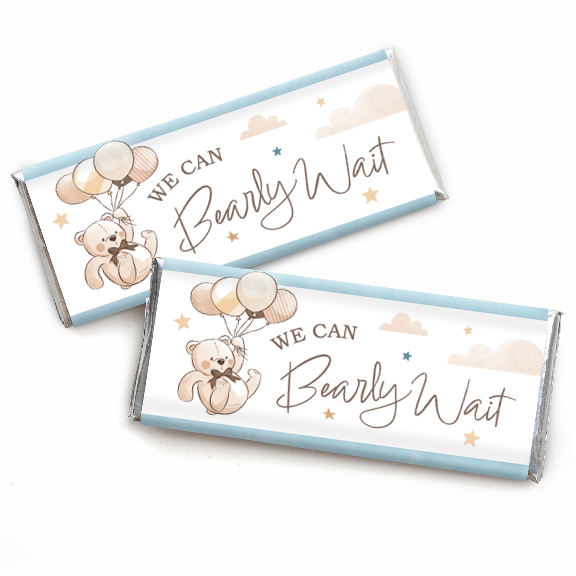 Big Dot of Happiness We Can Bearly Wait - Candy Bar Wrapper Teddy Bear ...