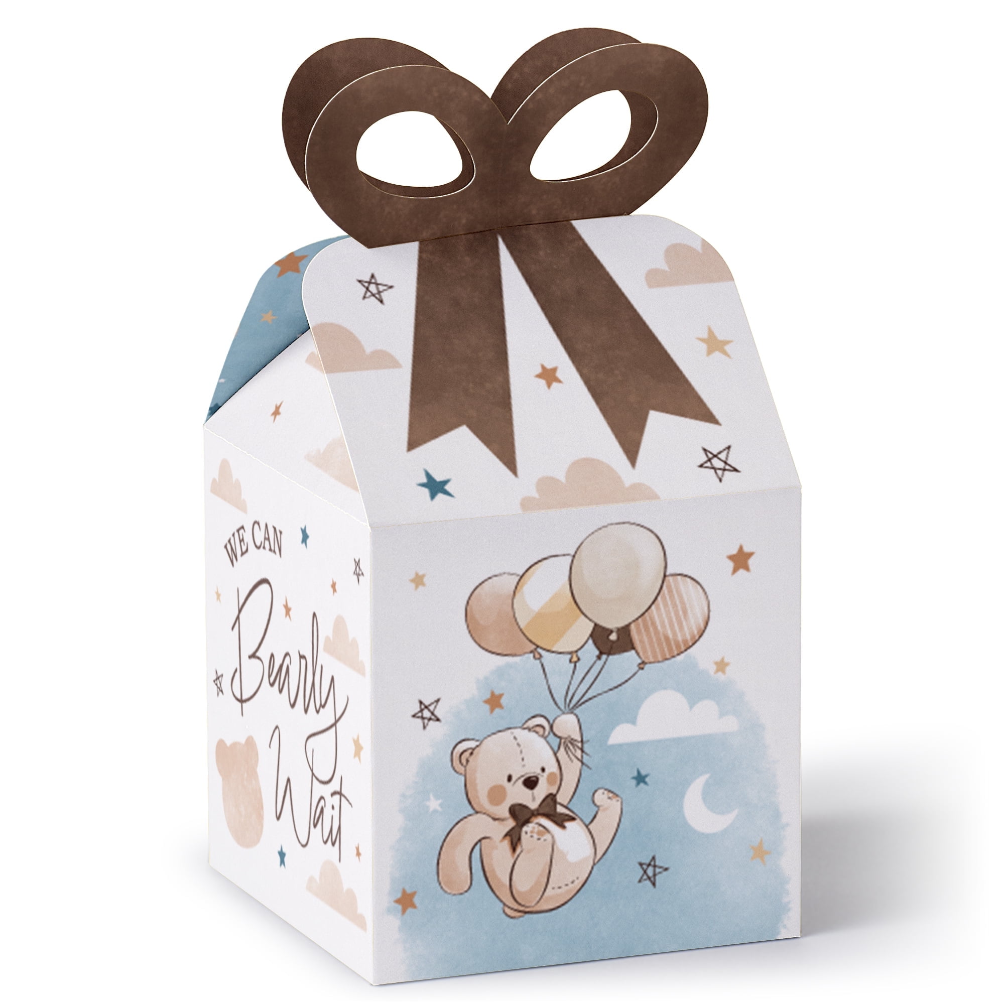 Big Dot of Happiness We Can Bearly Wait - Square Favor Gift Boxes ...