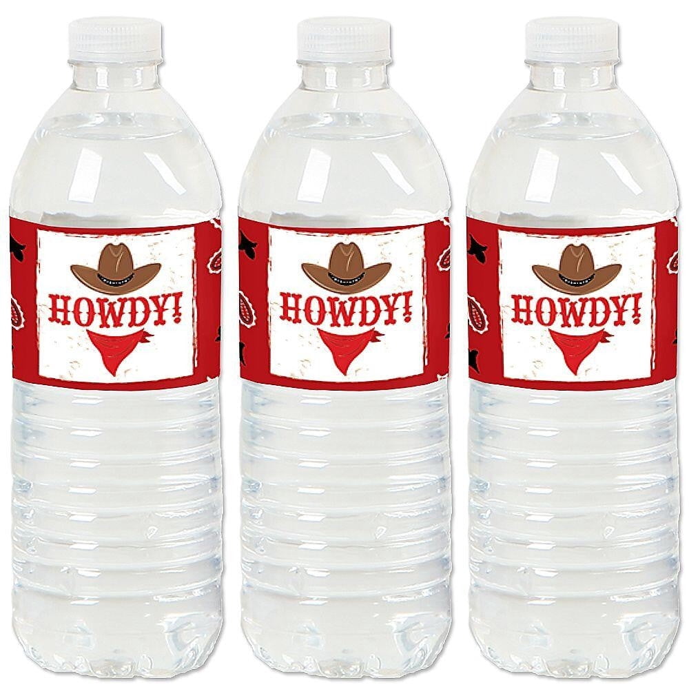 Big Dot of Happiness Western Hoedown - Wild West Cowboy Party Water ...
