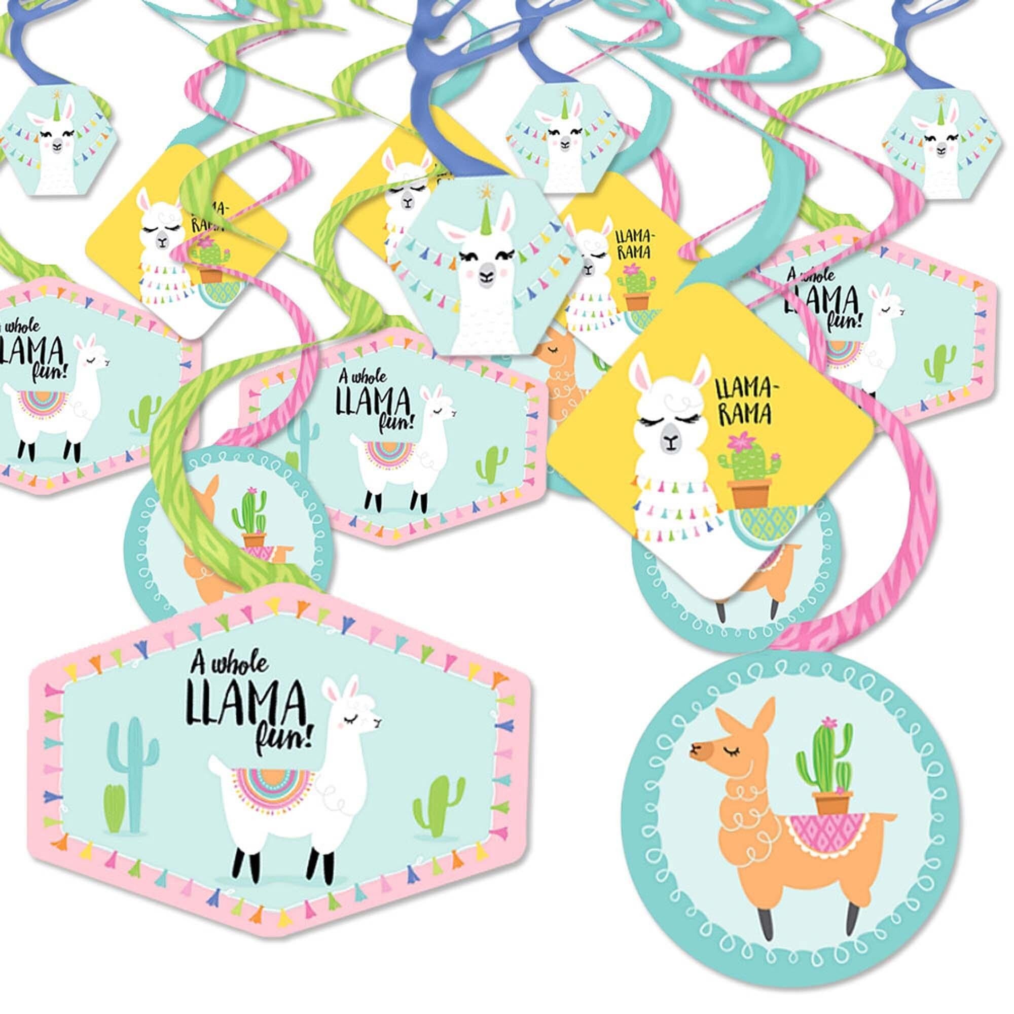 Big Dot of Happiness Whole Llama Fun - Baby Shower or Birthday Party ...