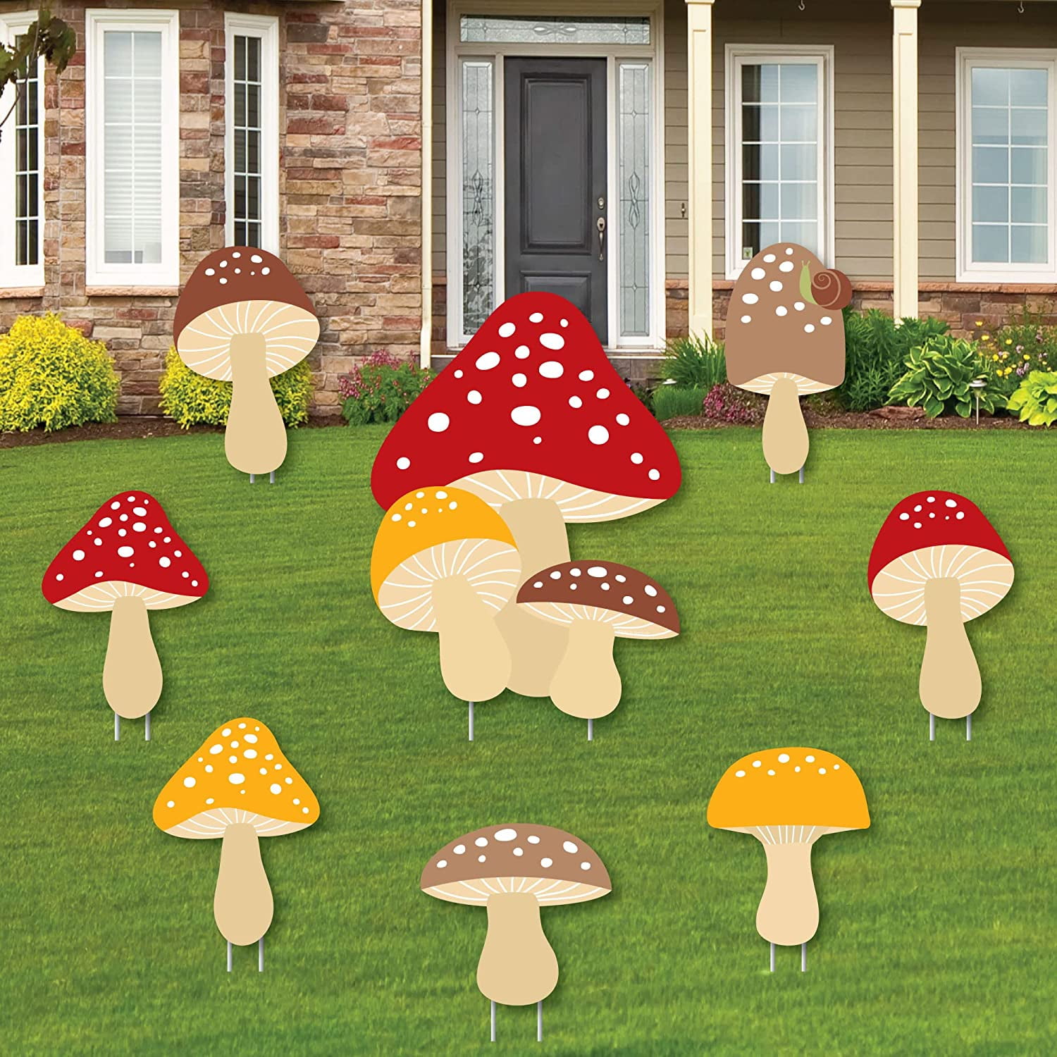 Big Dot of Happiness Wild Mushrooms - Yard Sign and Outdoor Lawn ...