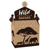 Big Dot of Happiness Wild Safari - Treat Box Party Favors - African ...