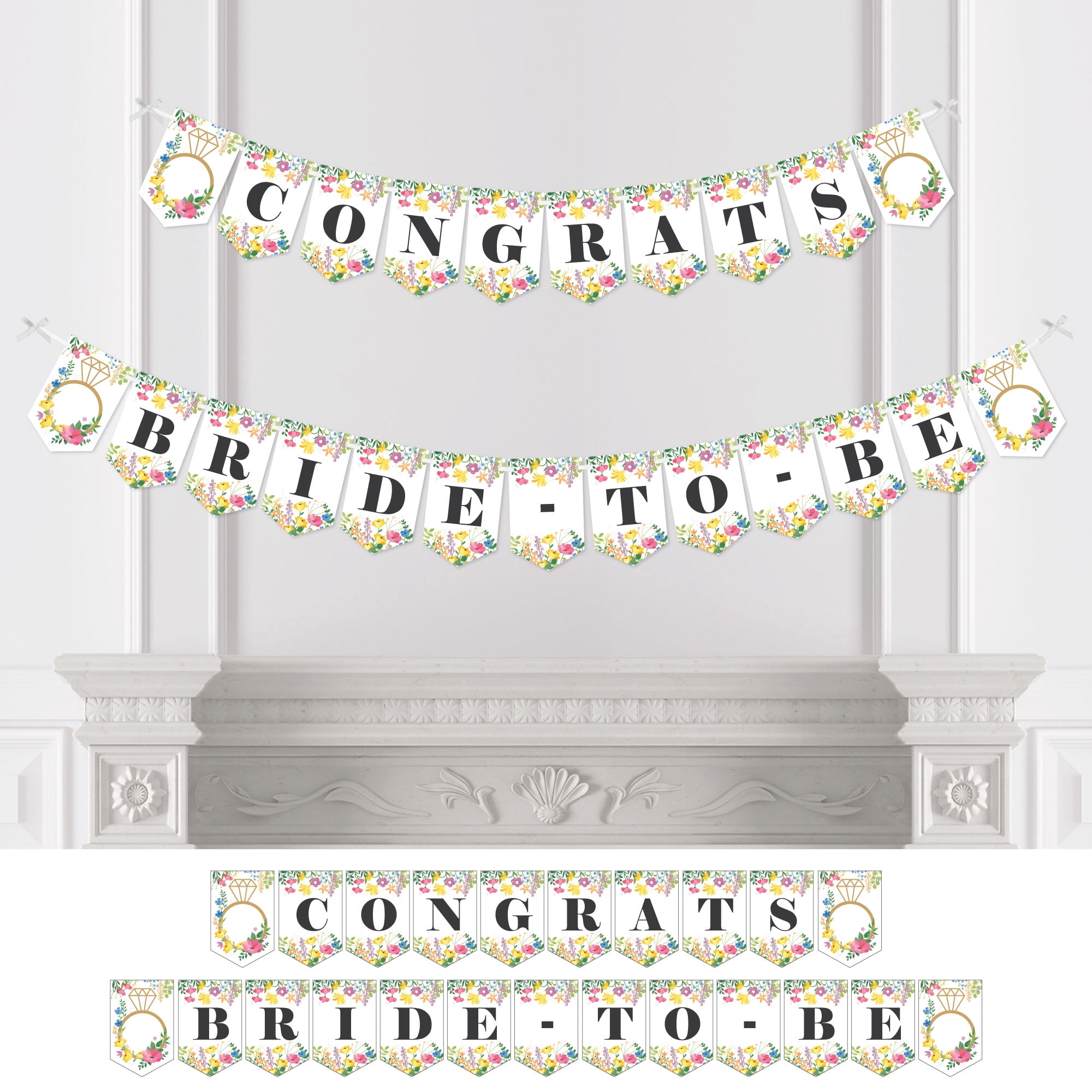 Big Dot of Happiness Wildflowers Bride - Boho Floral Bridal Shower and ...