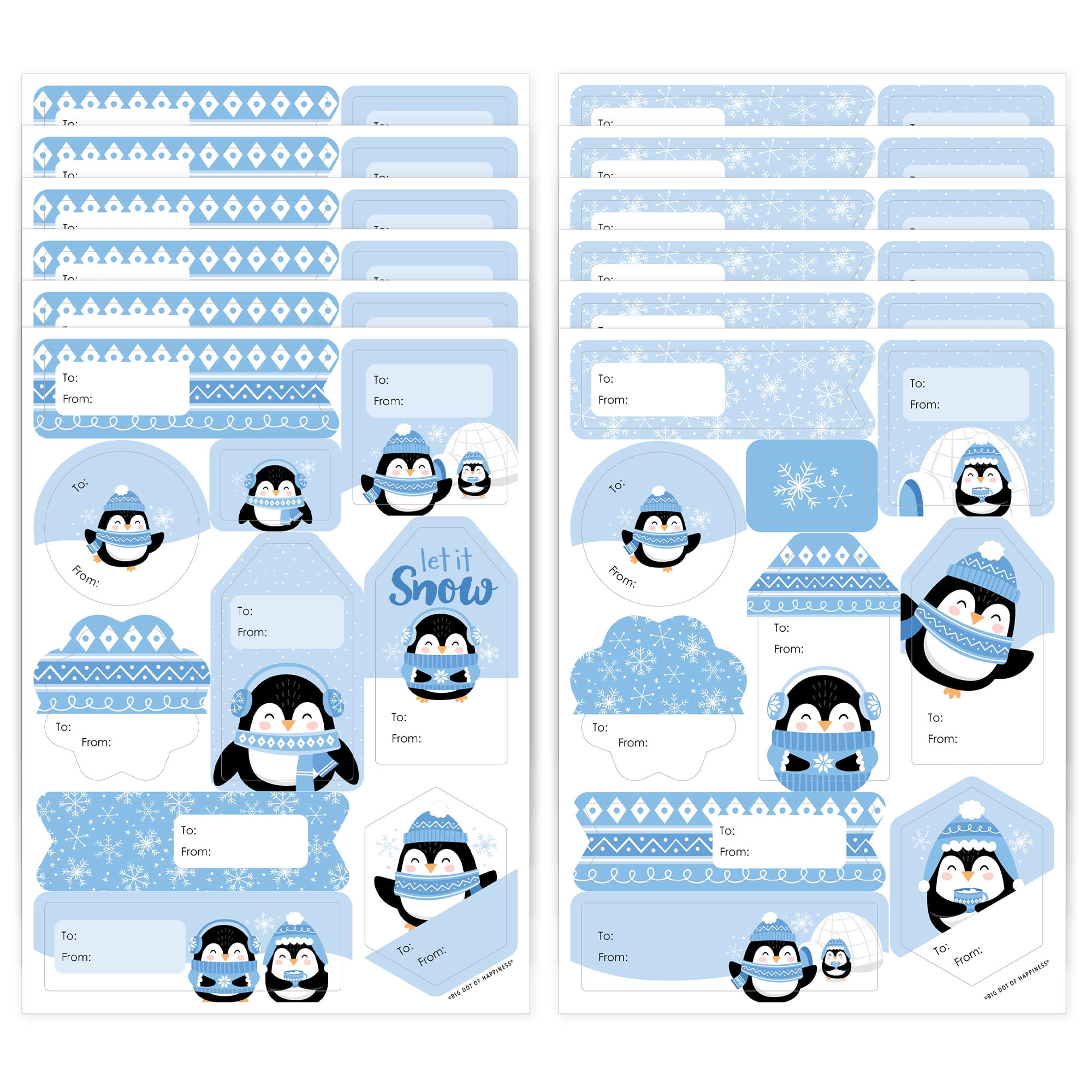 Big Dot of Happiness Winter Penguins - Assorted Holiday and Christmas ...