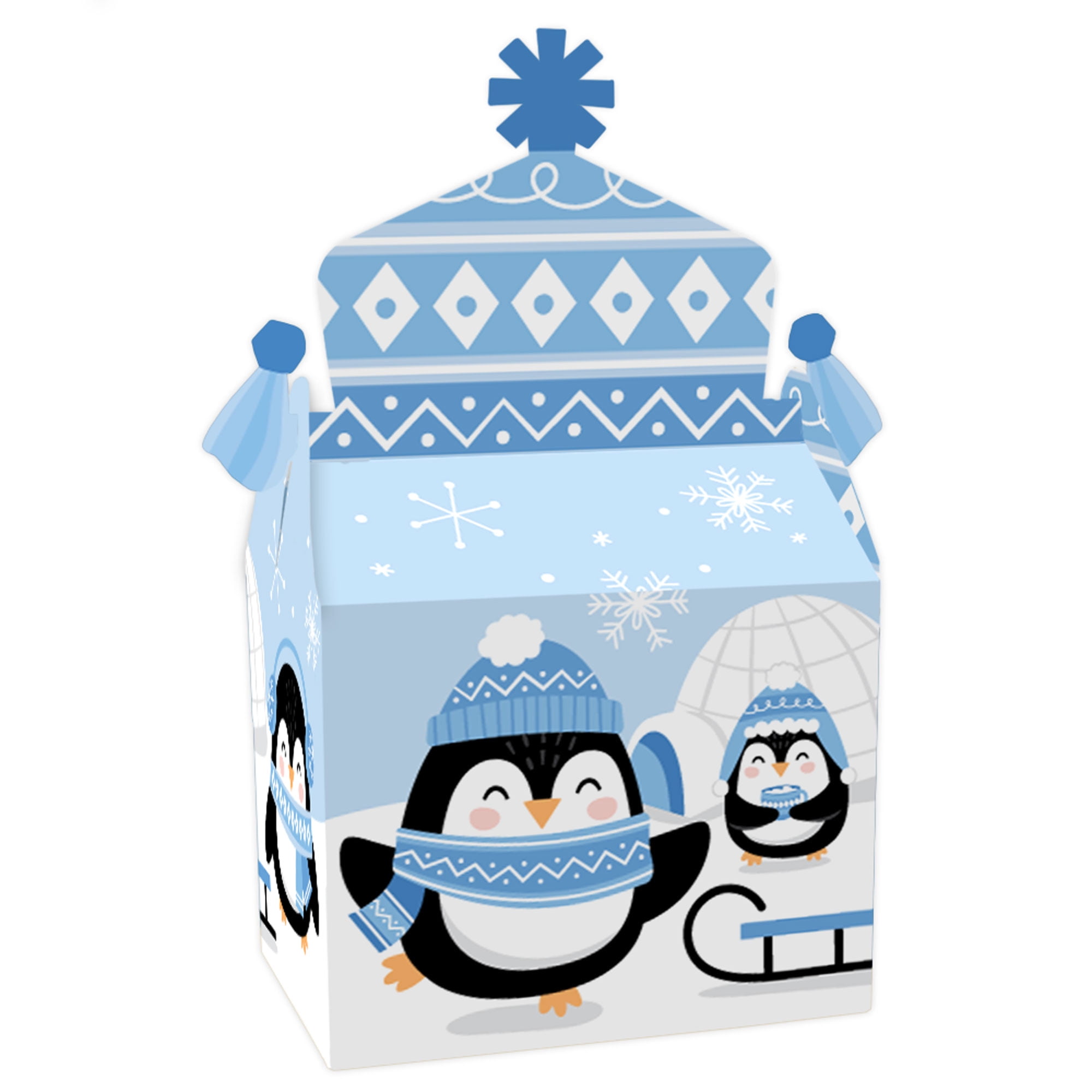 Big Dot of Happiness Winter Penguins - Treat Box Party Favors - Holiday ...