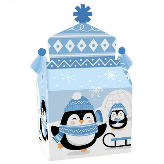 Big Dot of Happiness Winter Penguins - Treat Box Party Favors - Holiday ...