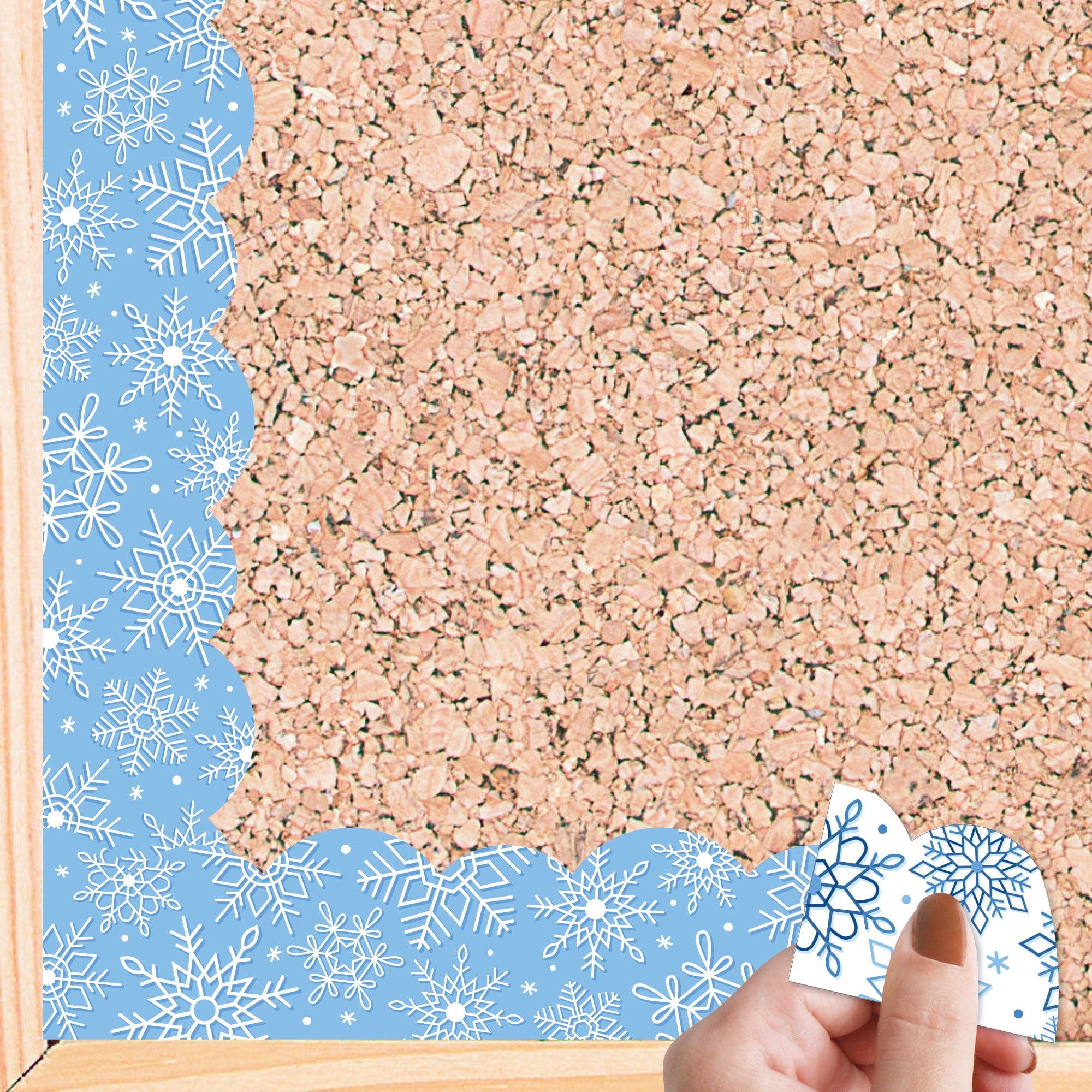 Big Dot of Happiness Winter Snowflakes - Scalloped Classroom Decor ...