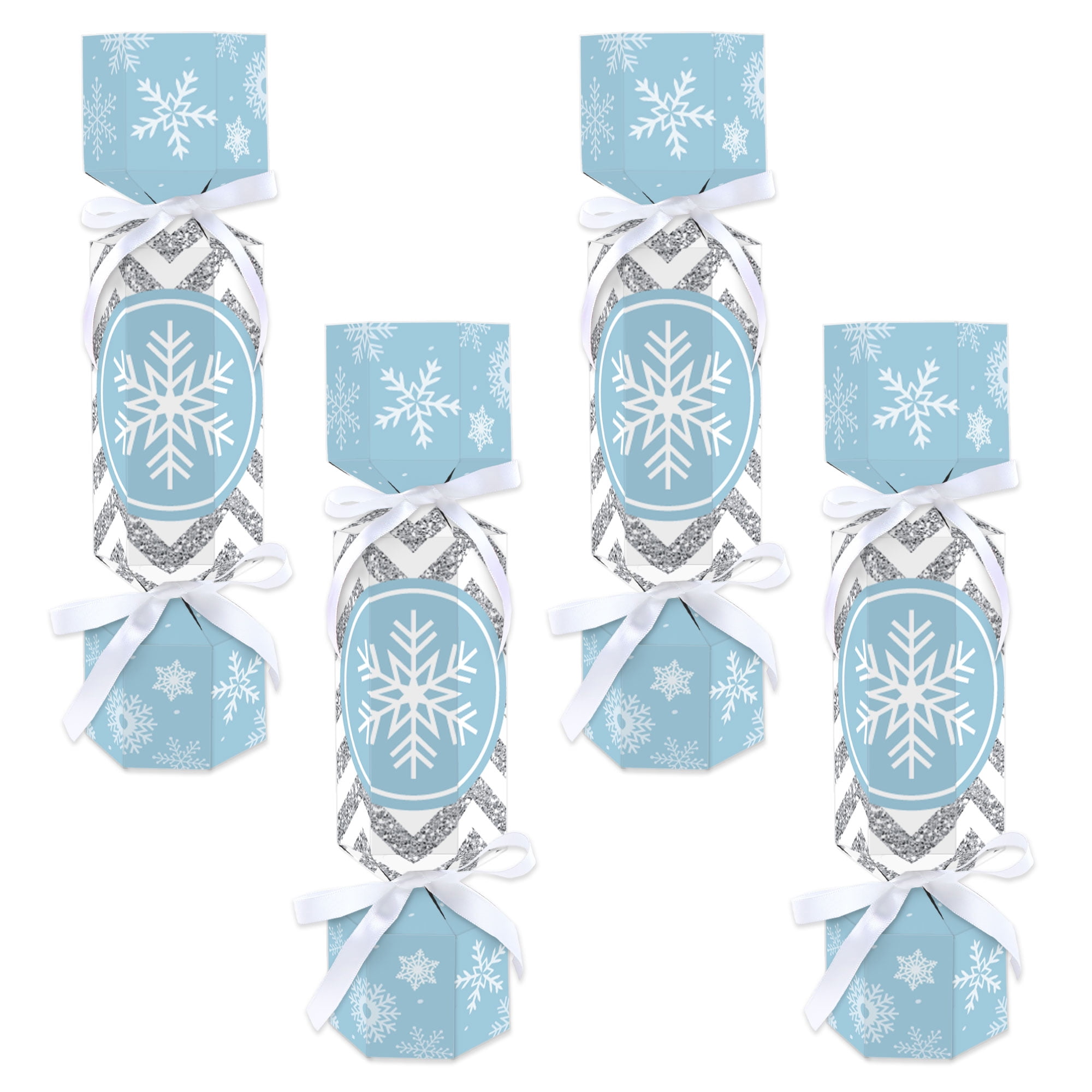 Big Dot of Happiness Winter Wonderland - DIY Cracker Boxes, Snowflake ...