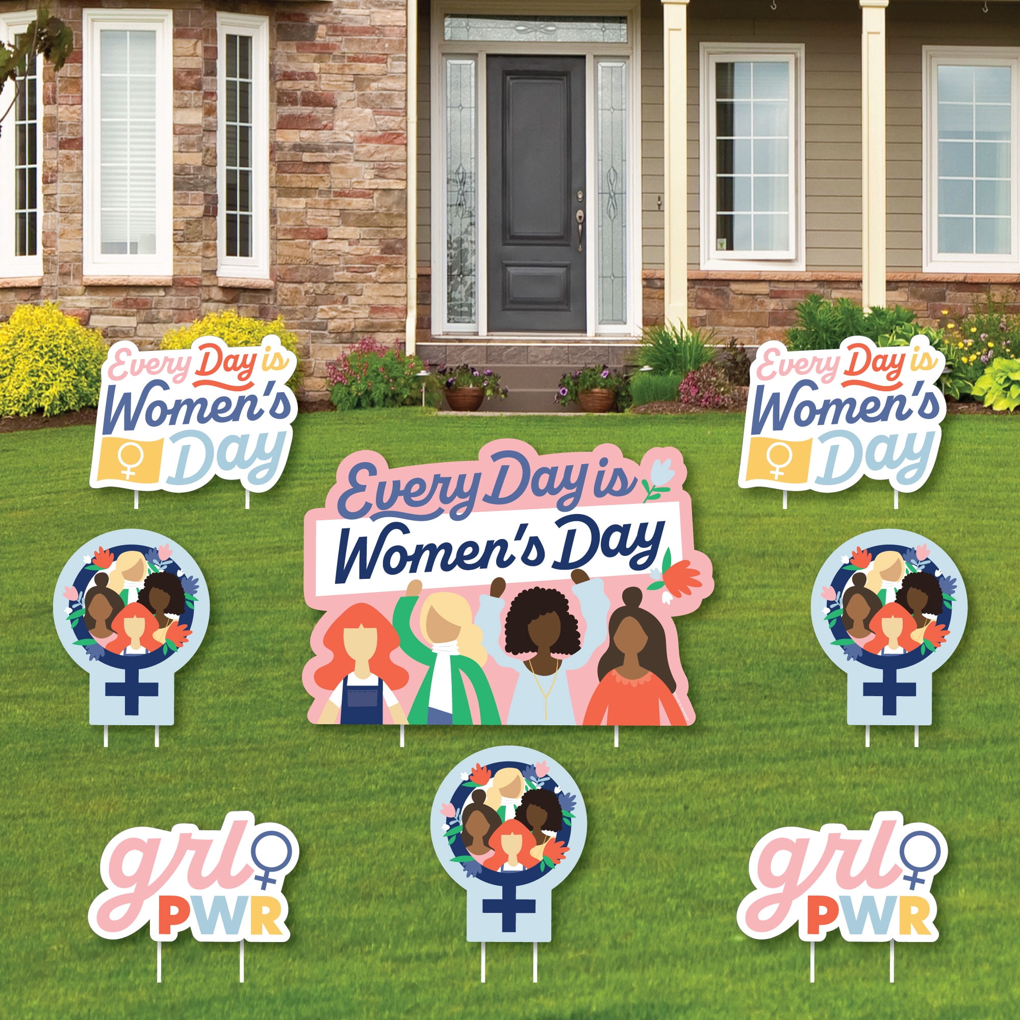 Big Dot of Happiness Women's Day - Yard Sign and Outdoor Lawn ...