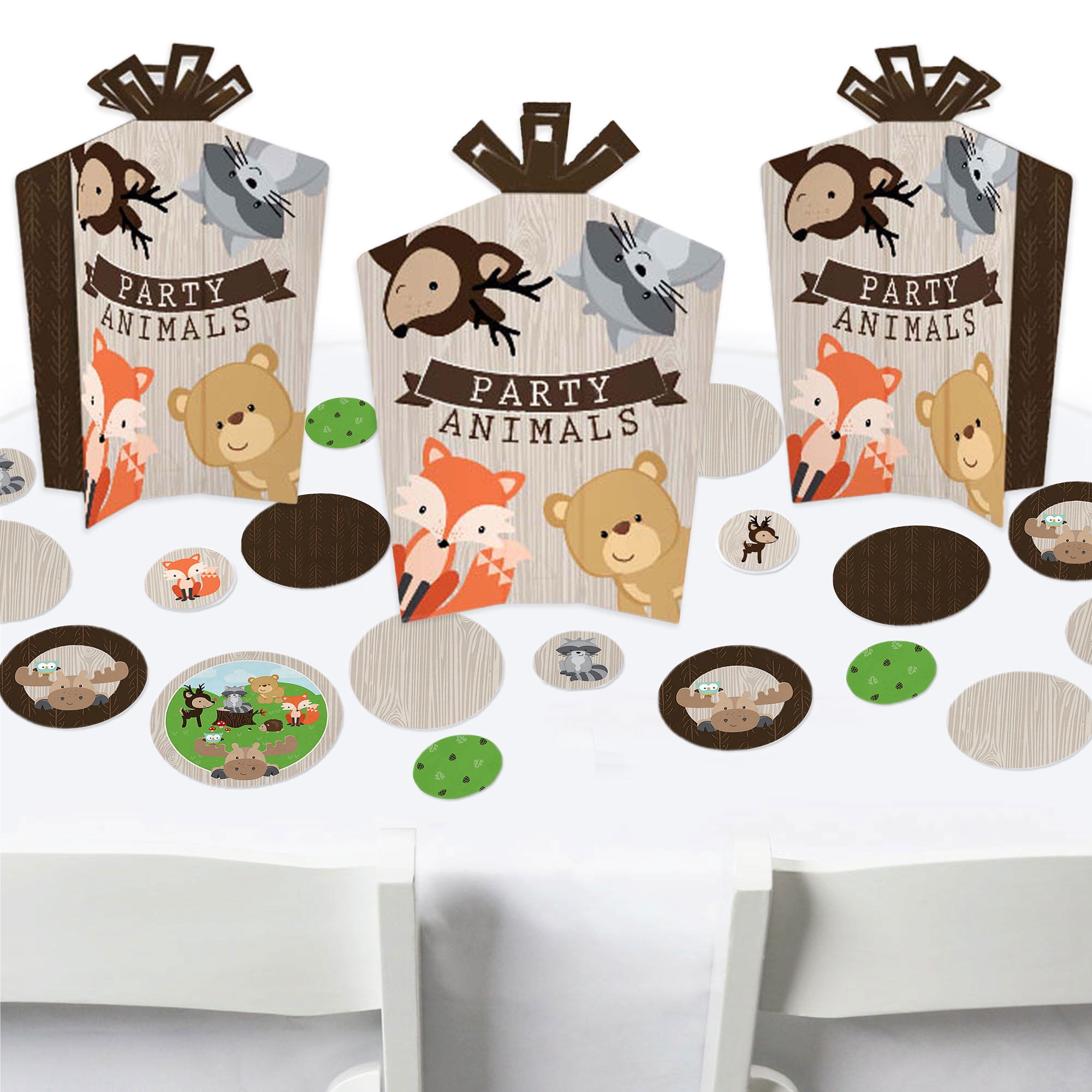 Big Dot of Happiness Woodland Creatures - Baby Shower or Birthday Party ...