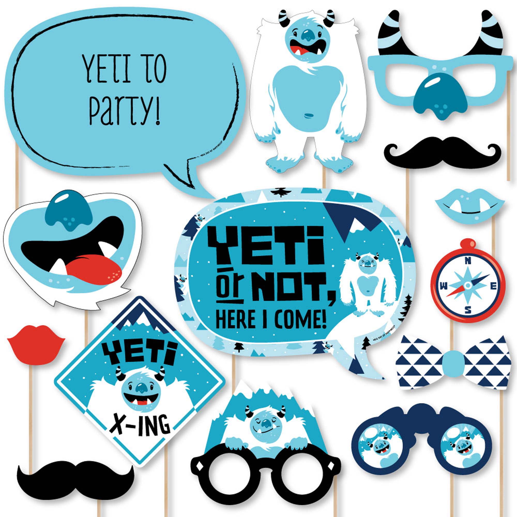 Big Dot of Happiness Yeti to Party - Abominable Snowman Party or ...