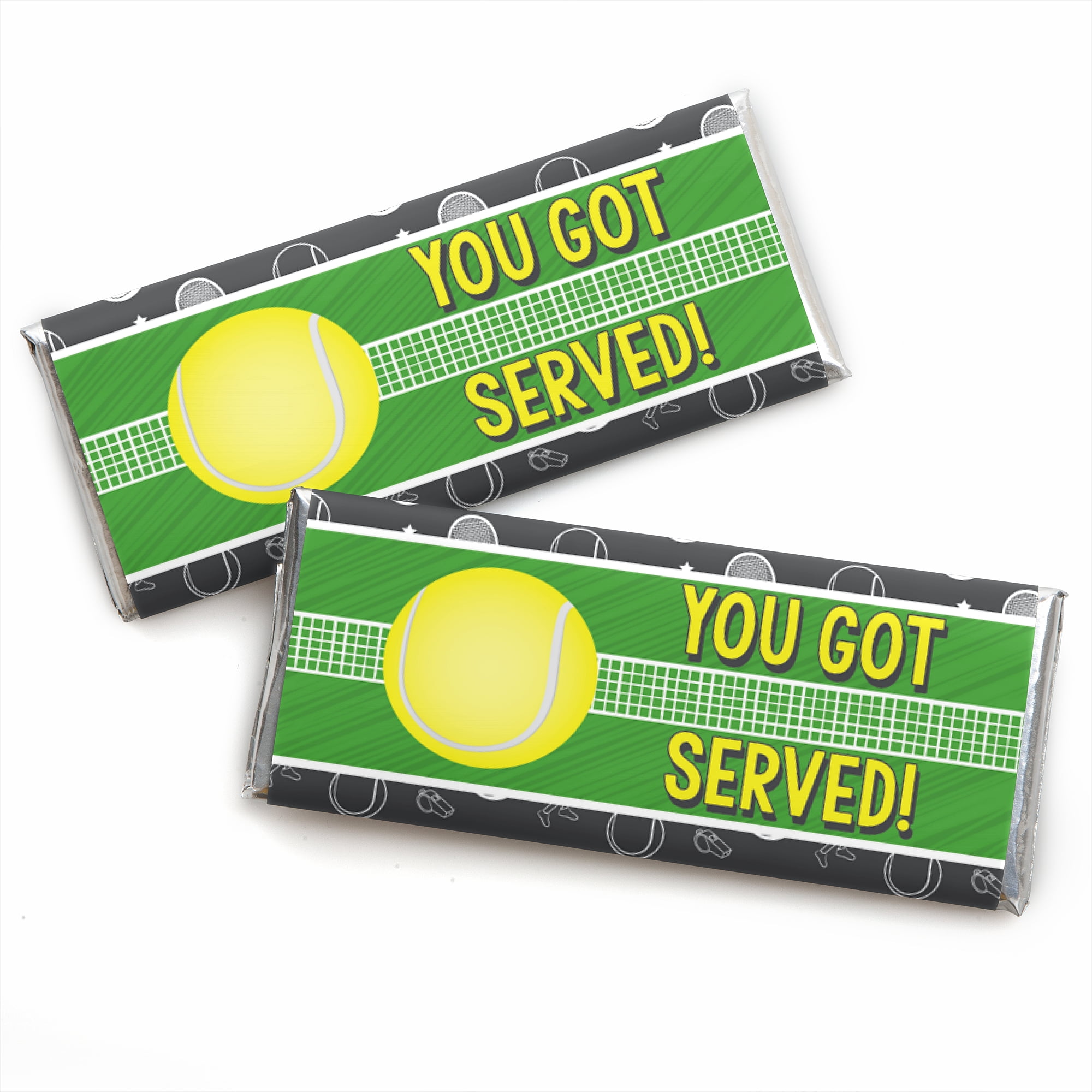 Big Dot of Happiness You Got Served - Tennis - Candy Bar Wrapper Baby ...