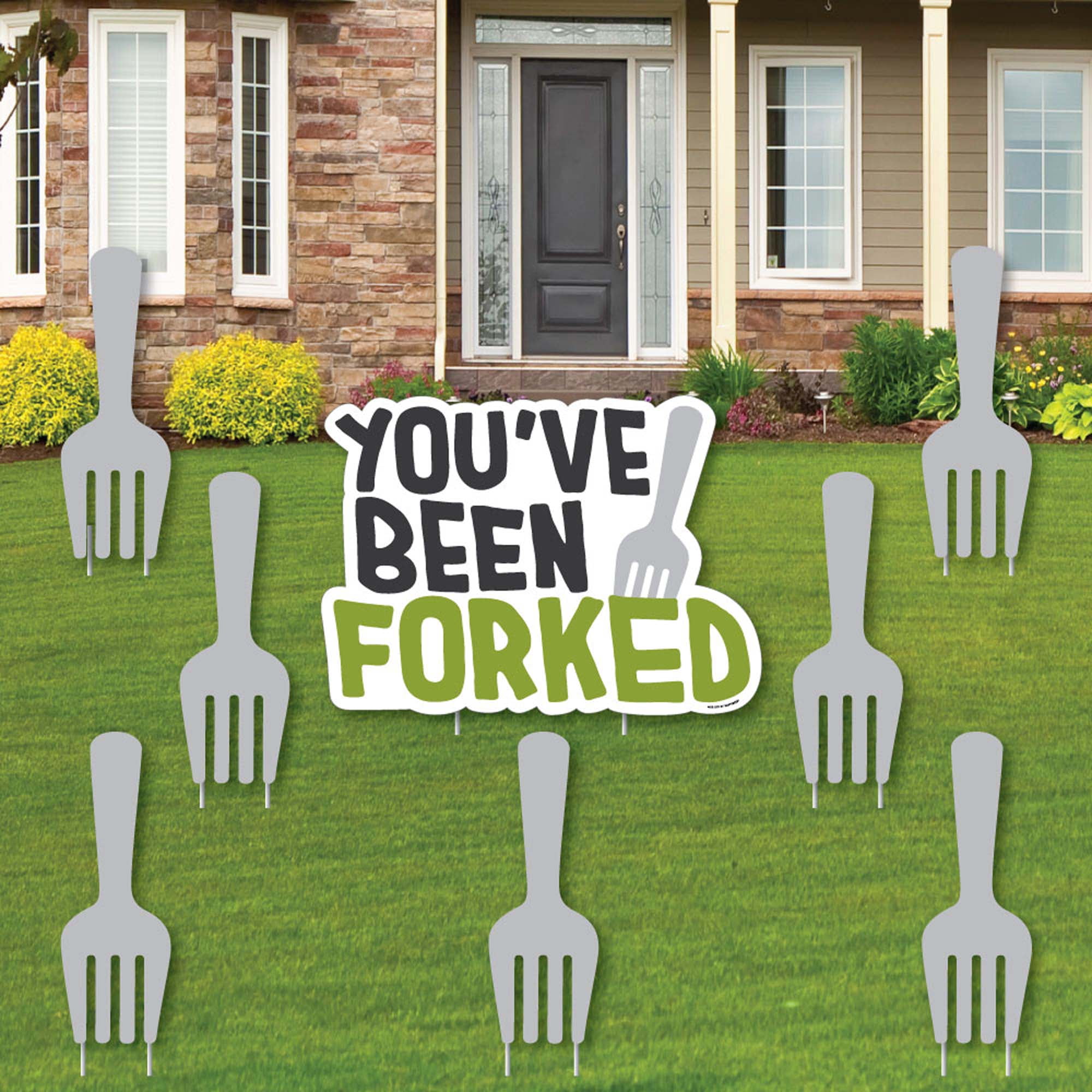 Big Dot of Happiness You've Been Forked - Yard Sign and Outdoor Lawn ...