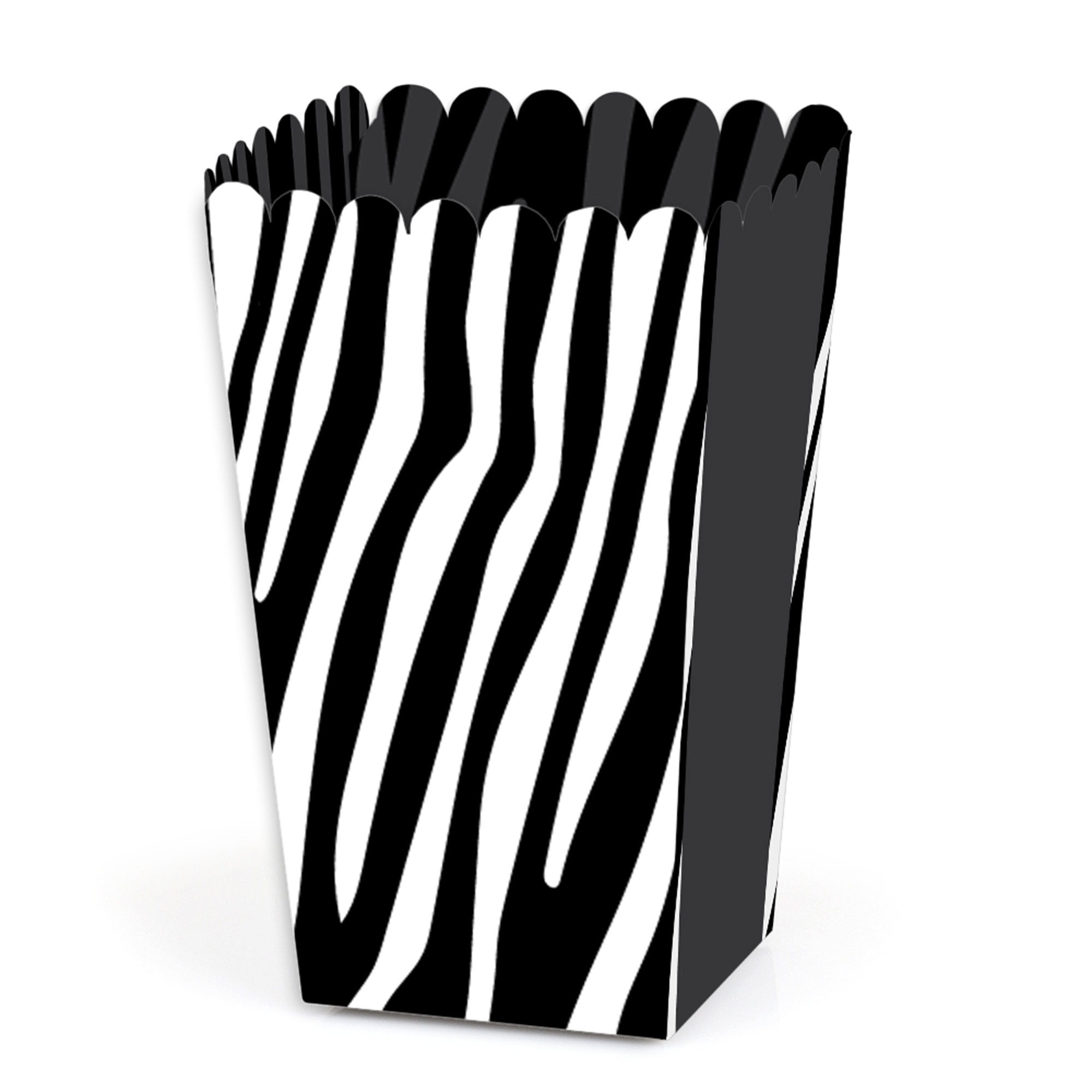Big Dot of Happiness Zebra Print - Safari Party Favor Popcorn Treat ...