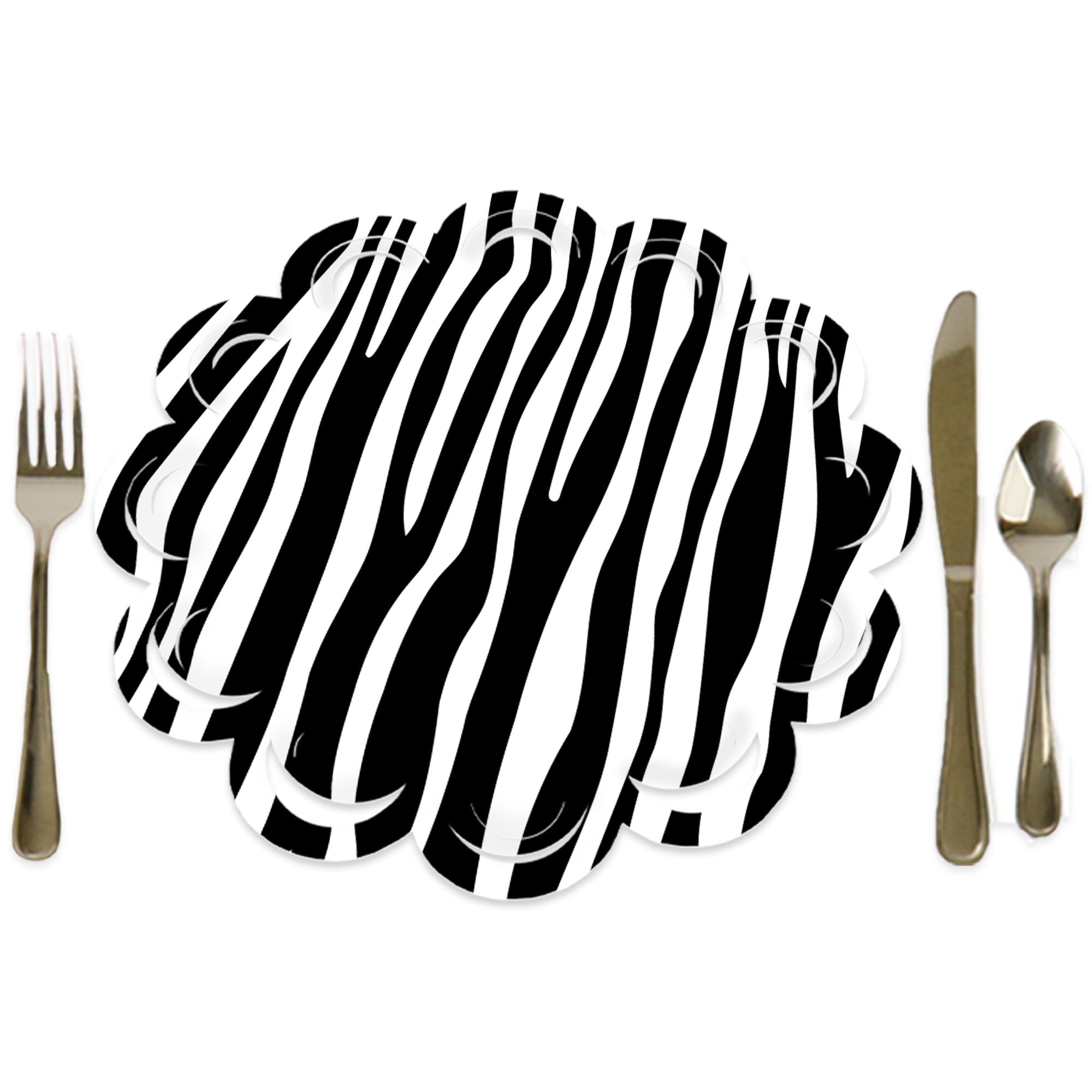 Big Dot of Happiness Zebra Print - Safari Party Round Table Decorations ...